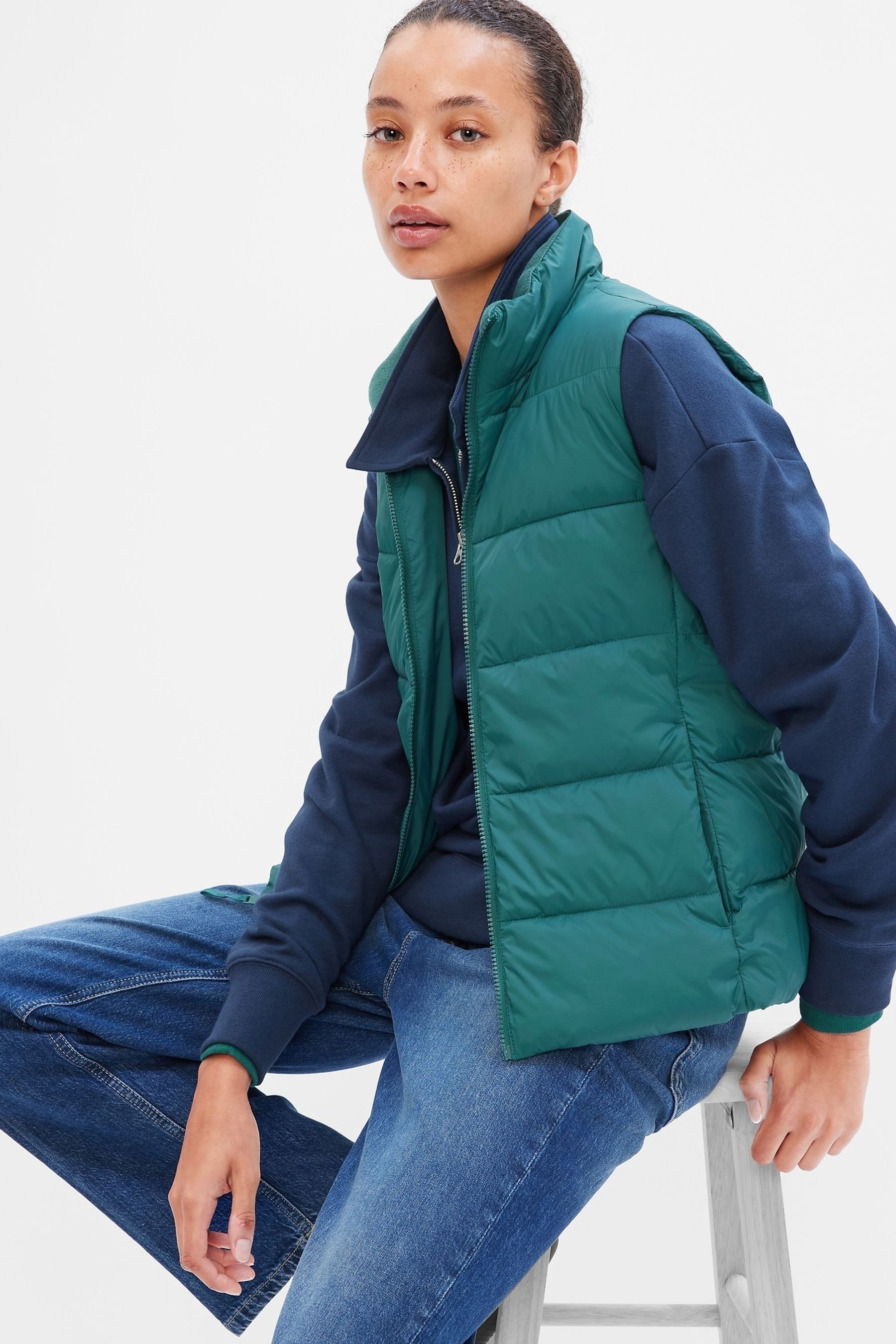Buy Gap Cold Control Puffer Gilet Vest from the Gap online shop