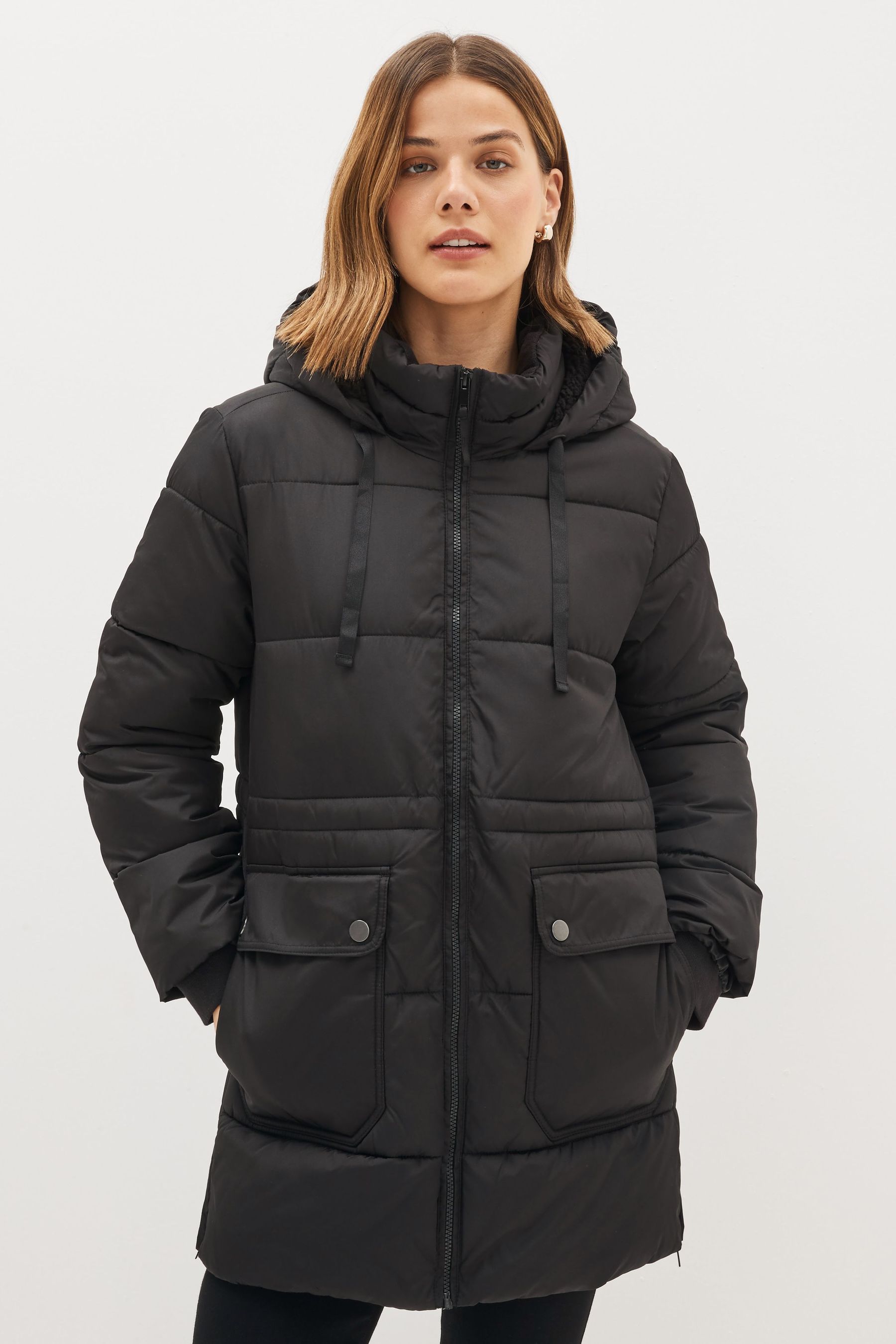 Buy Black Puffer Coat from the Gap online shop