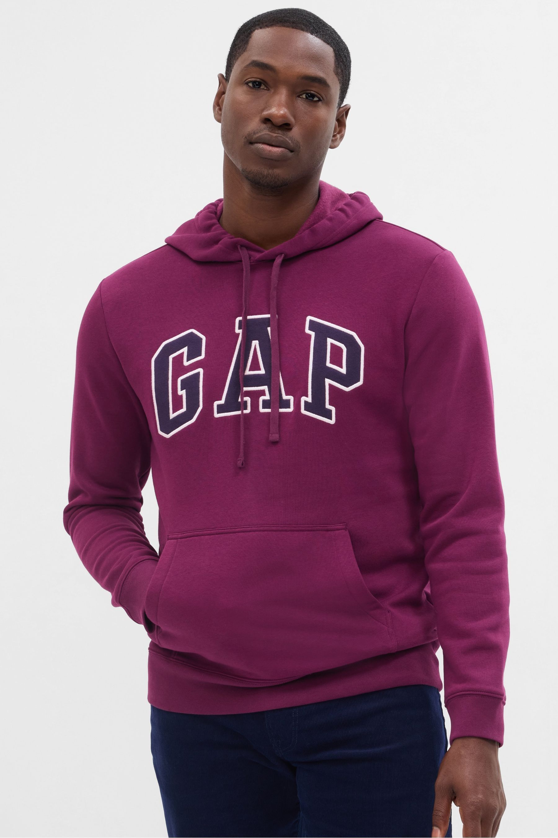 Buy Purple Logo Fleece Hoodie from the Gap online shop