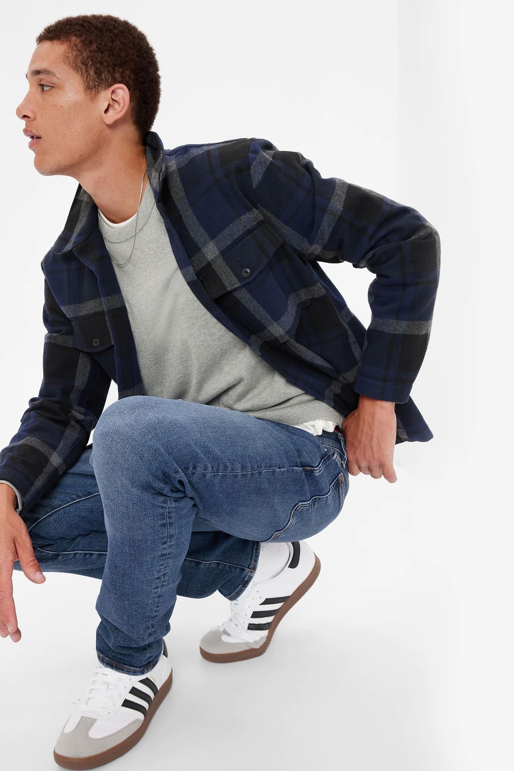 Buy Blue Stretch Skinny GapFlex Jeans from the Gap online shop