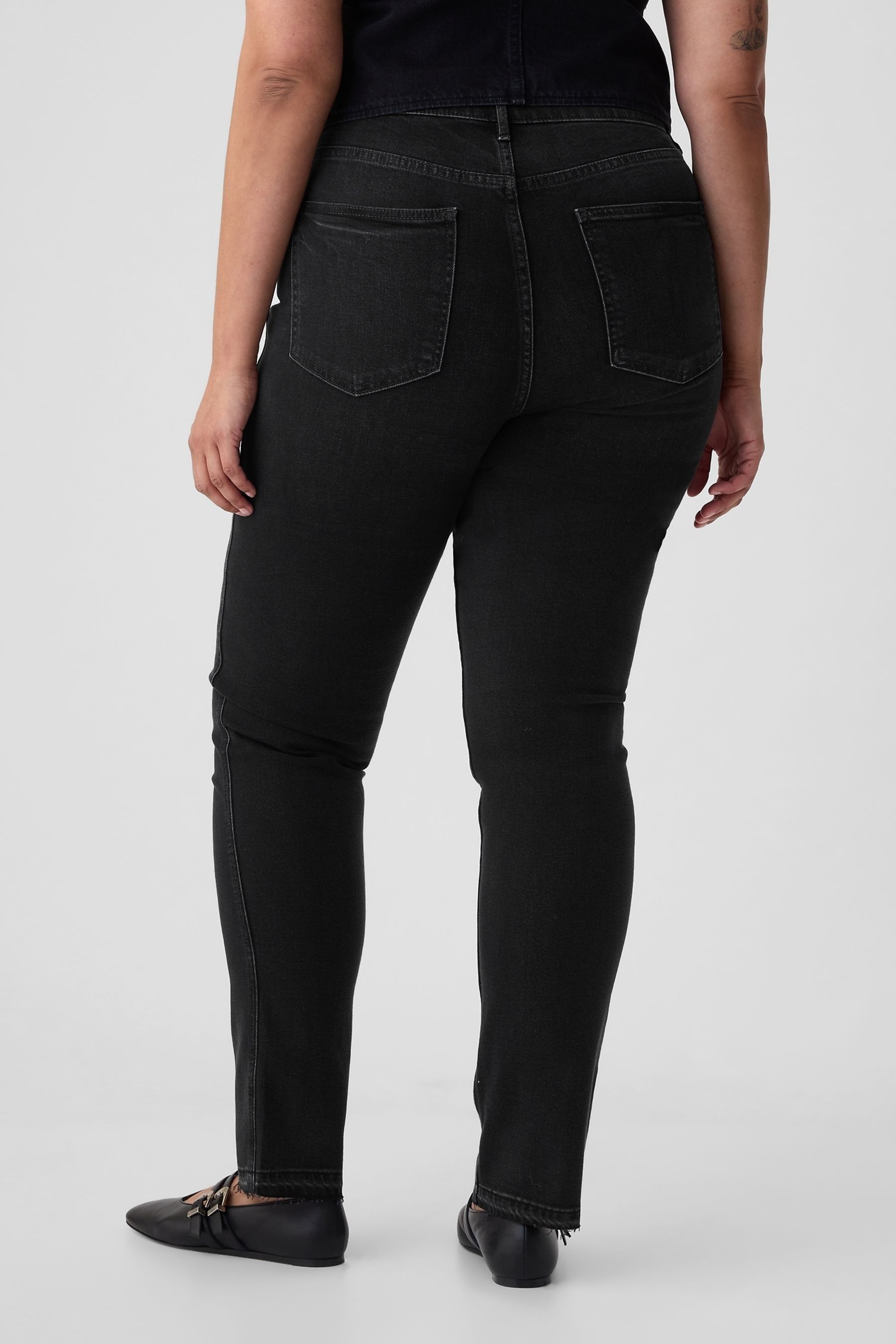 Buy Black Vintage Slim Stretch High Waisted Jeans from the Gap online shop