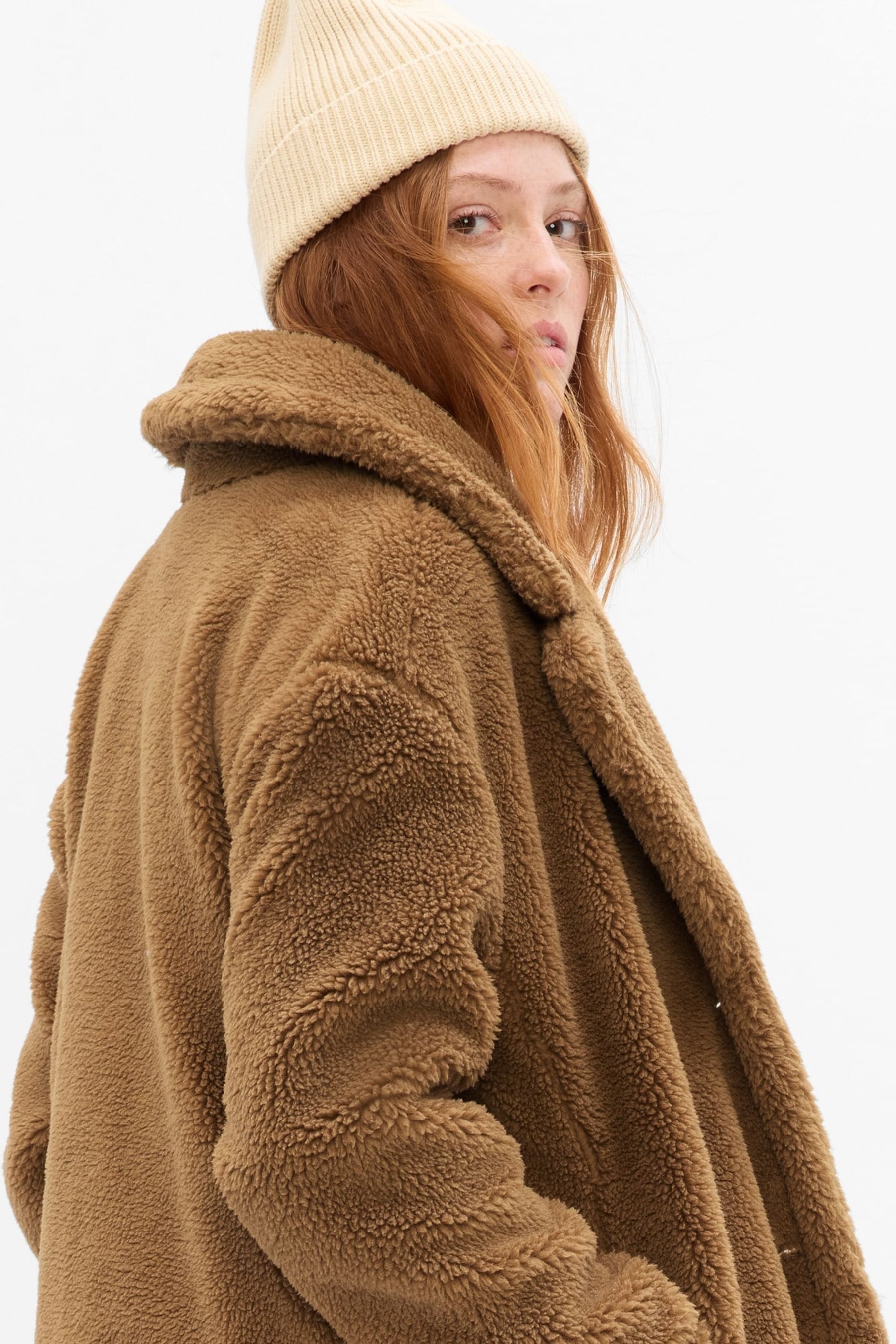 Buy Brown Sherpa Coat from the Gap online shop