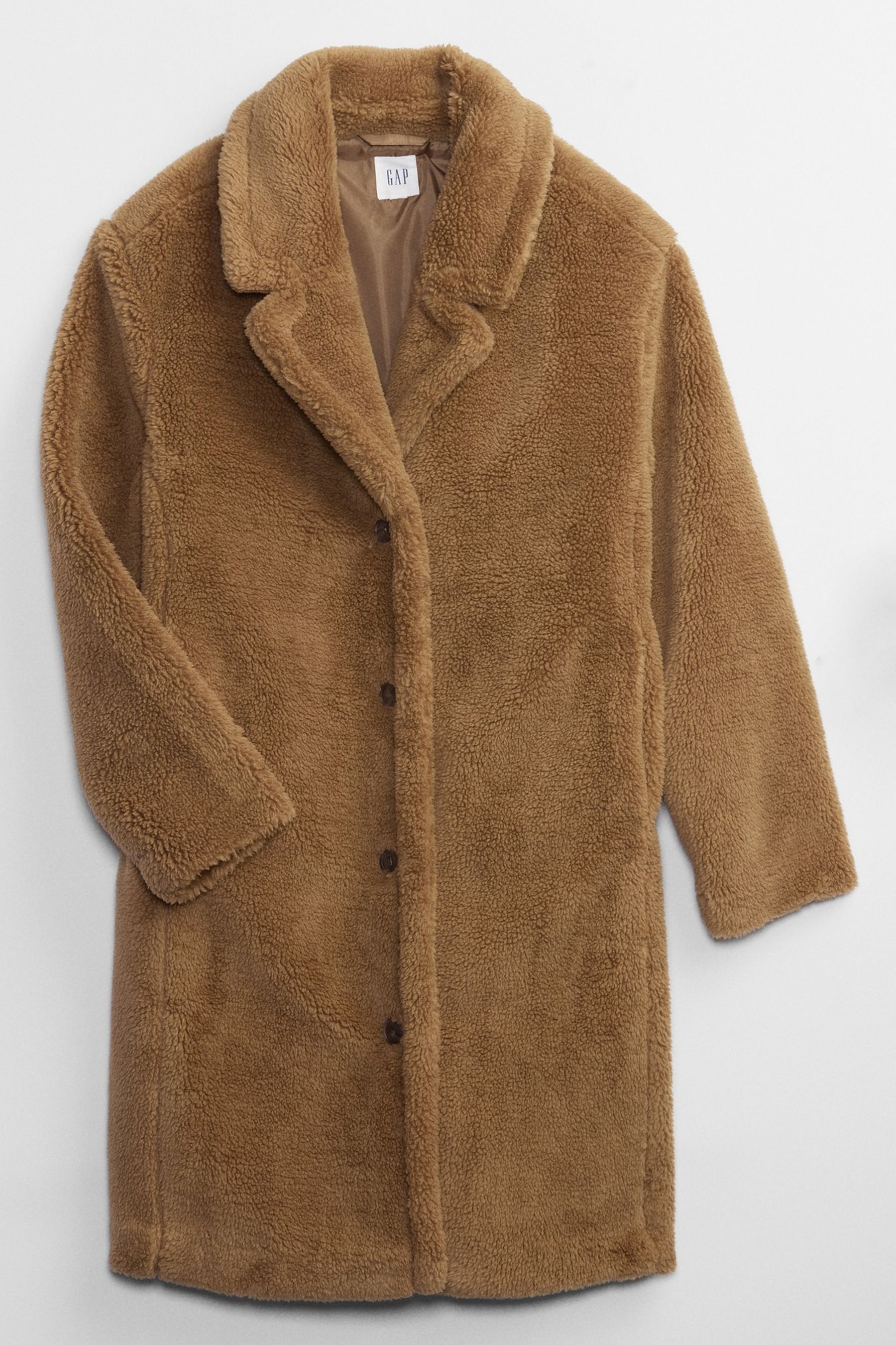 Buy Brown Sherpa Coat from the Gap online shop