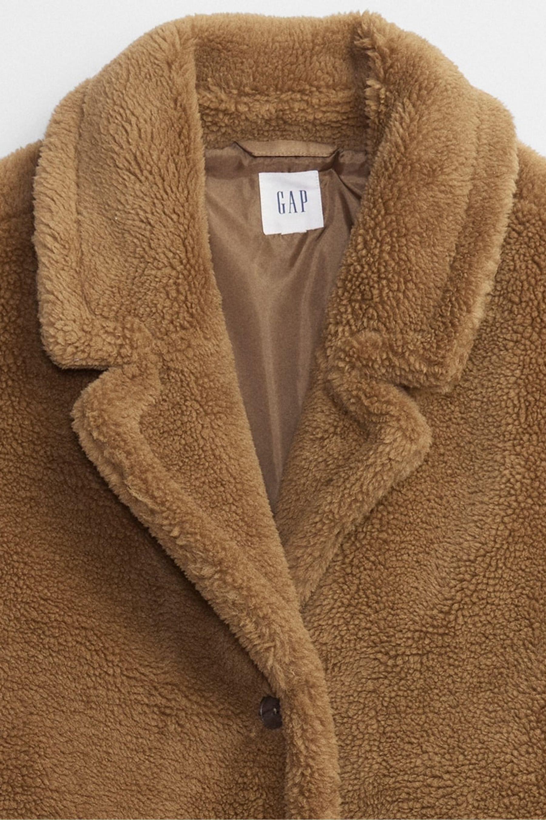 Buy Brown Sherpa Coat from the Gap online shop