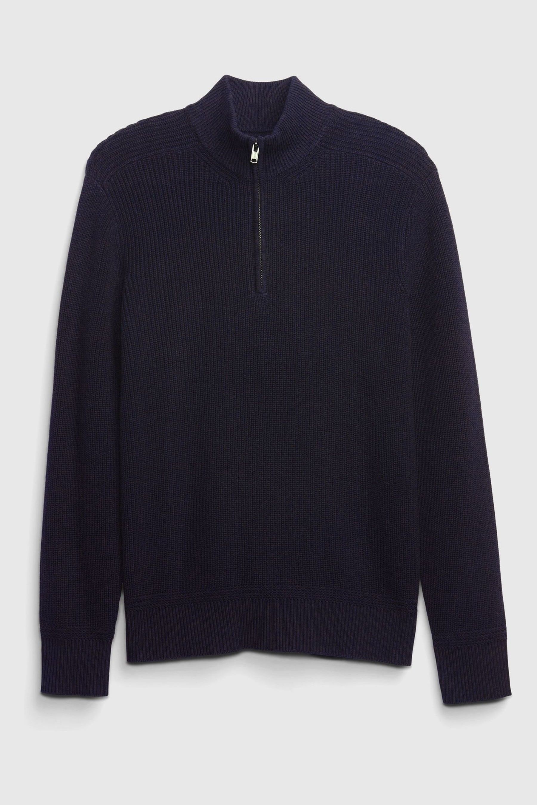 Buy Navy Blue Rib Half-Zip Jumper from the Gap online shop