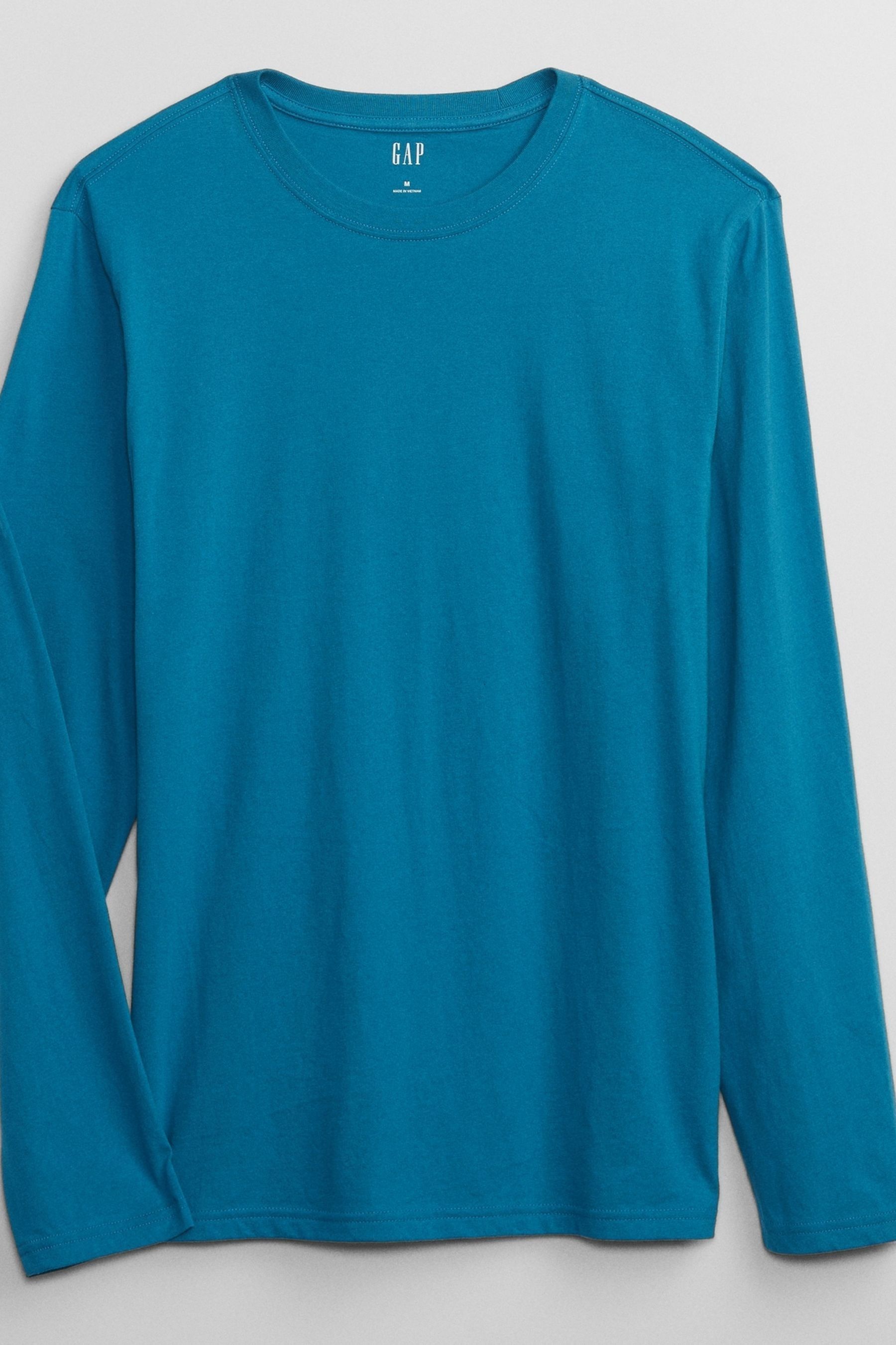 Buy Bright Blue Everyday Soft Long Sleeve Crew Neck T-Shirt from the ...