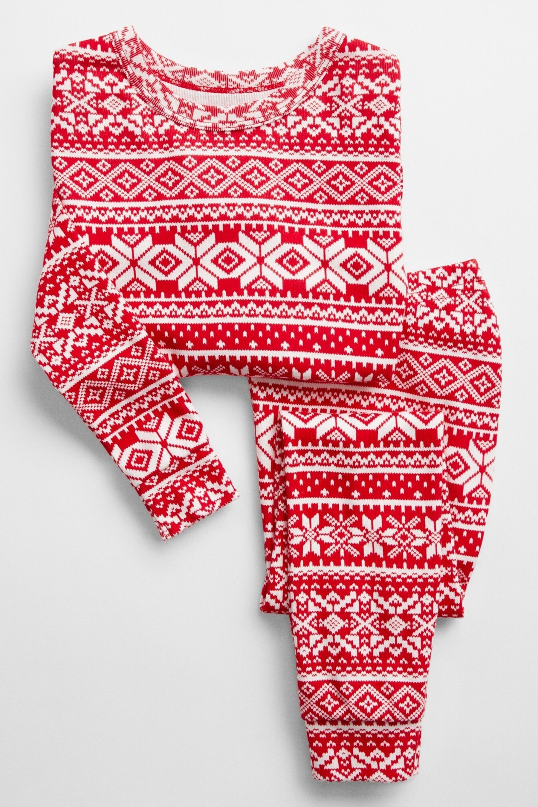 Buy Organic Cotton Christmas Fair Isle Pyjamas from the Gap online shop