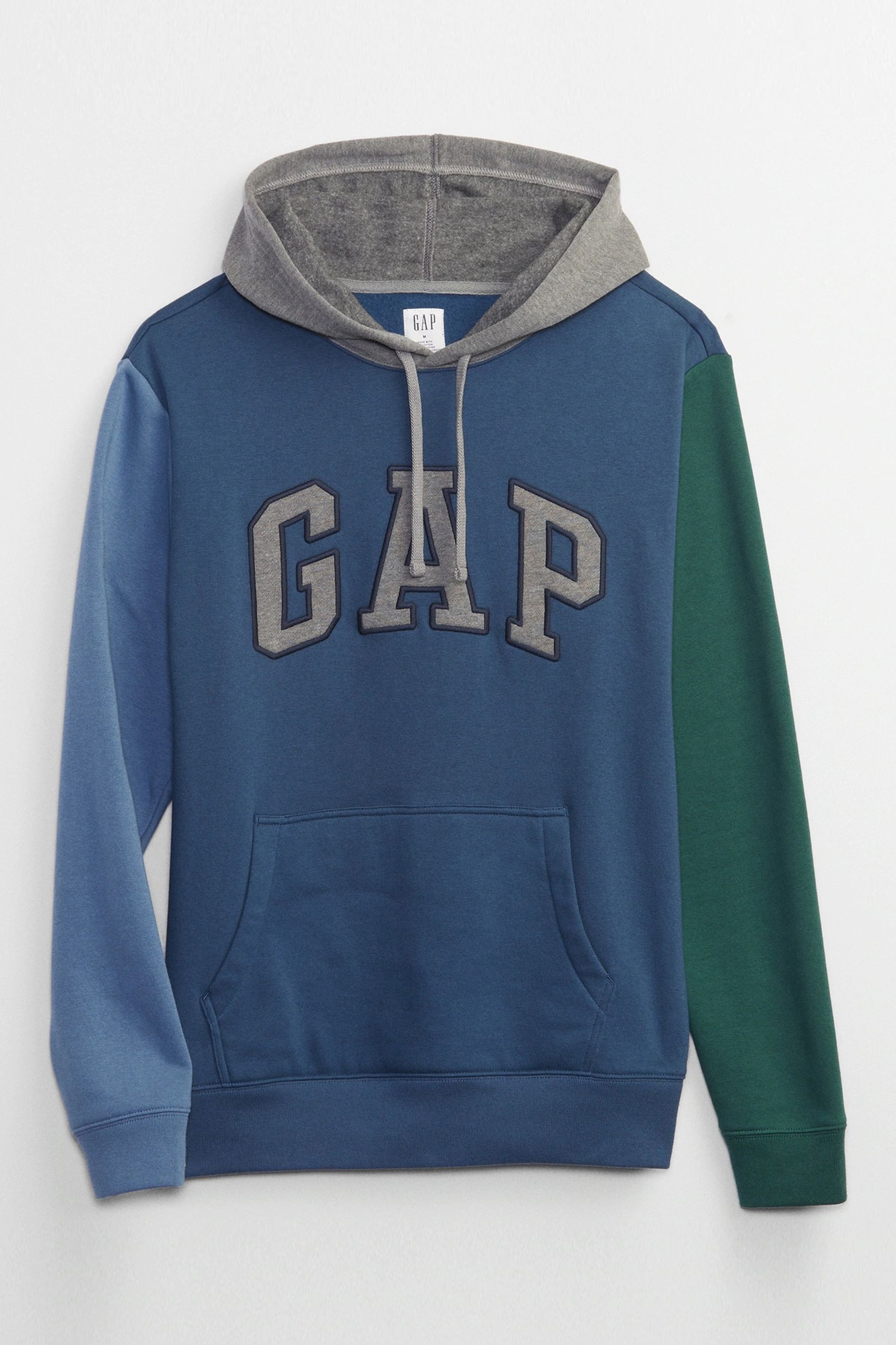 Buy Blue and Green Logo Colourblock Hoodie from the Gap online shop