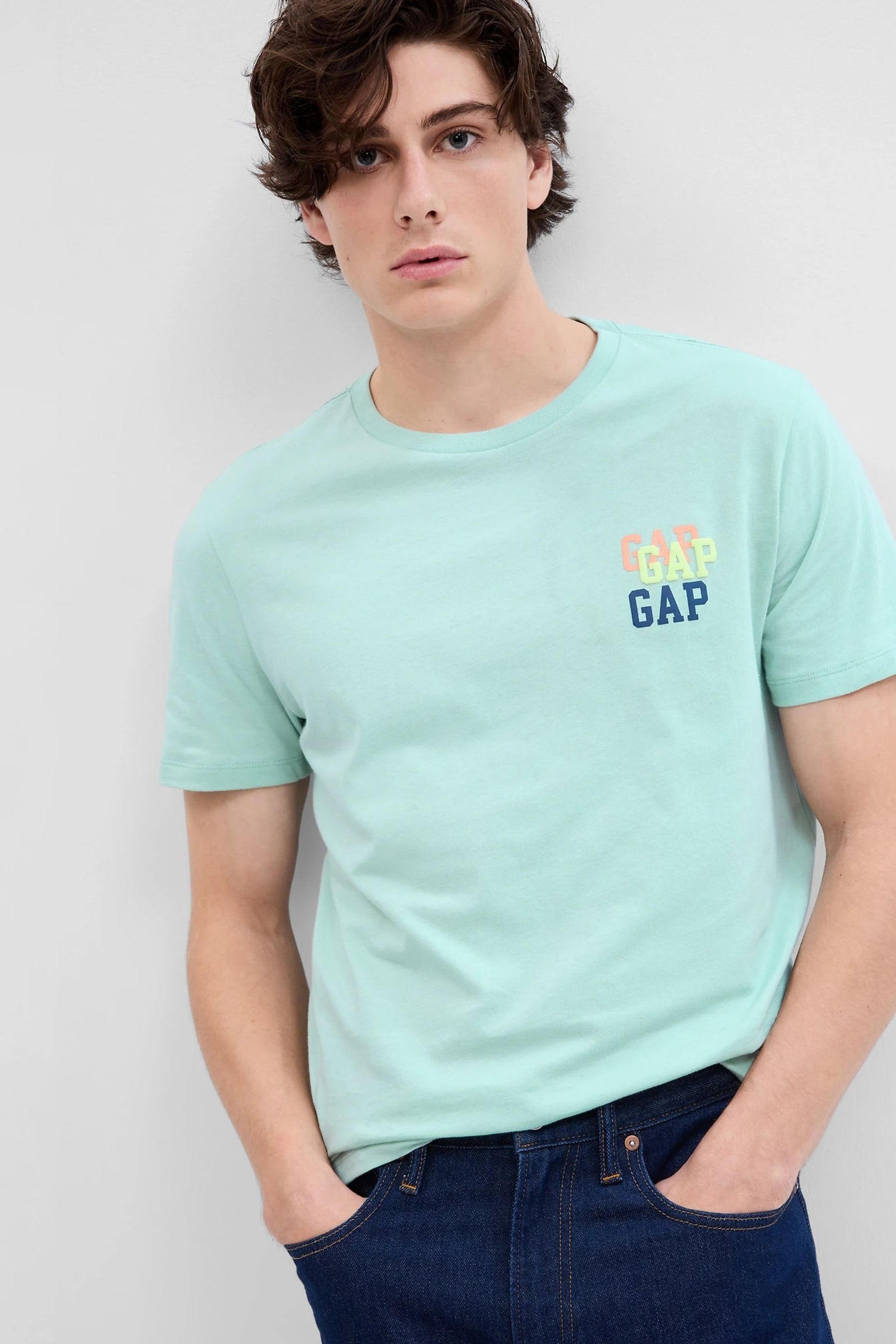 Buy Logo Short Sleeve Crewneck T-Shirt from the Gap online shop