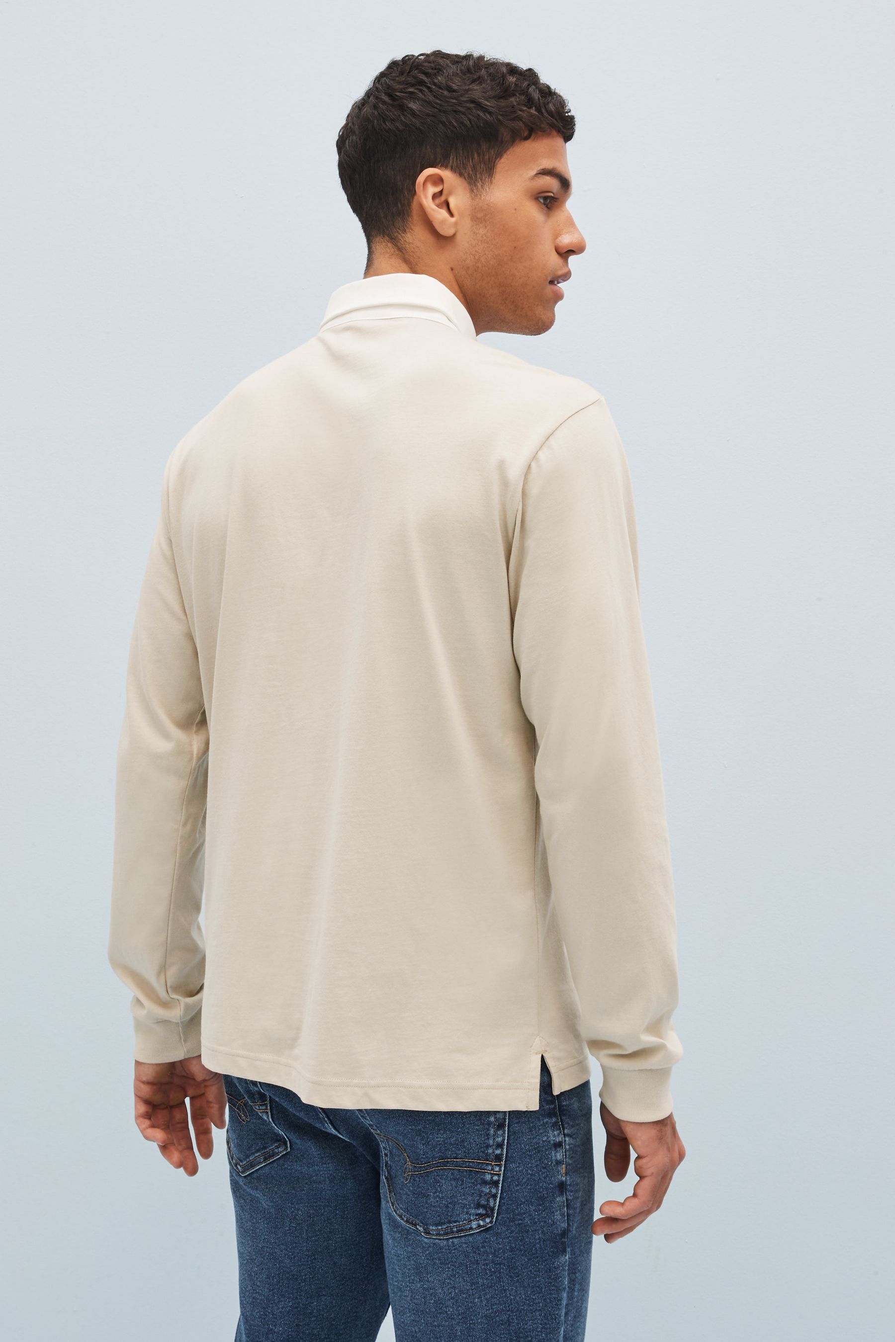 Buy Beige Rugby Shirt from the Gap online shop