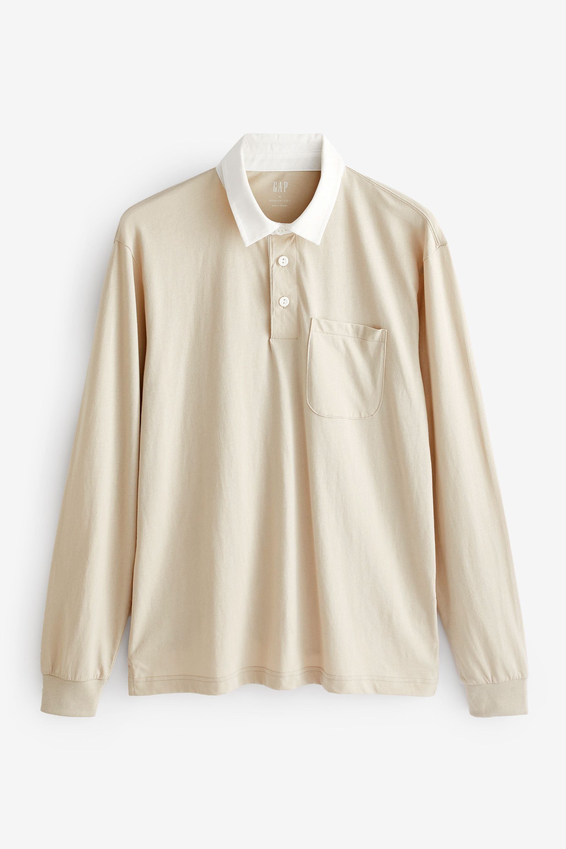 Buy Beige Rugby Shirt from the Gap online shop