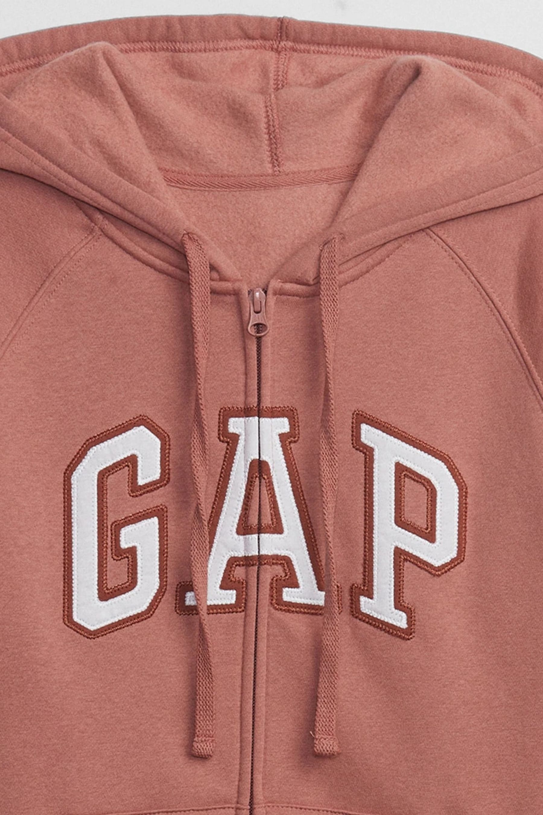 Buy Pink Logo Zip Up Hoodie from the Gap online shop