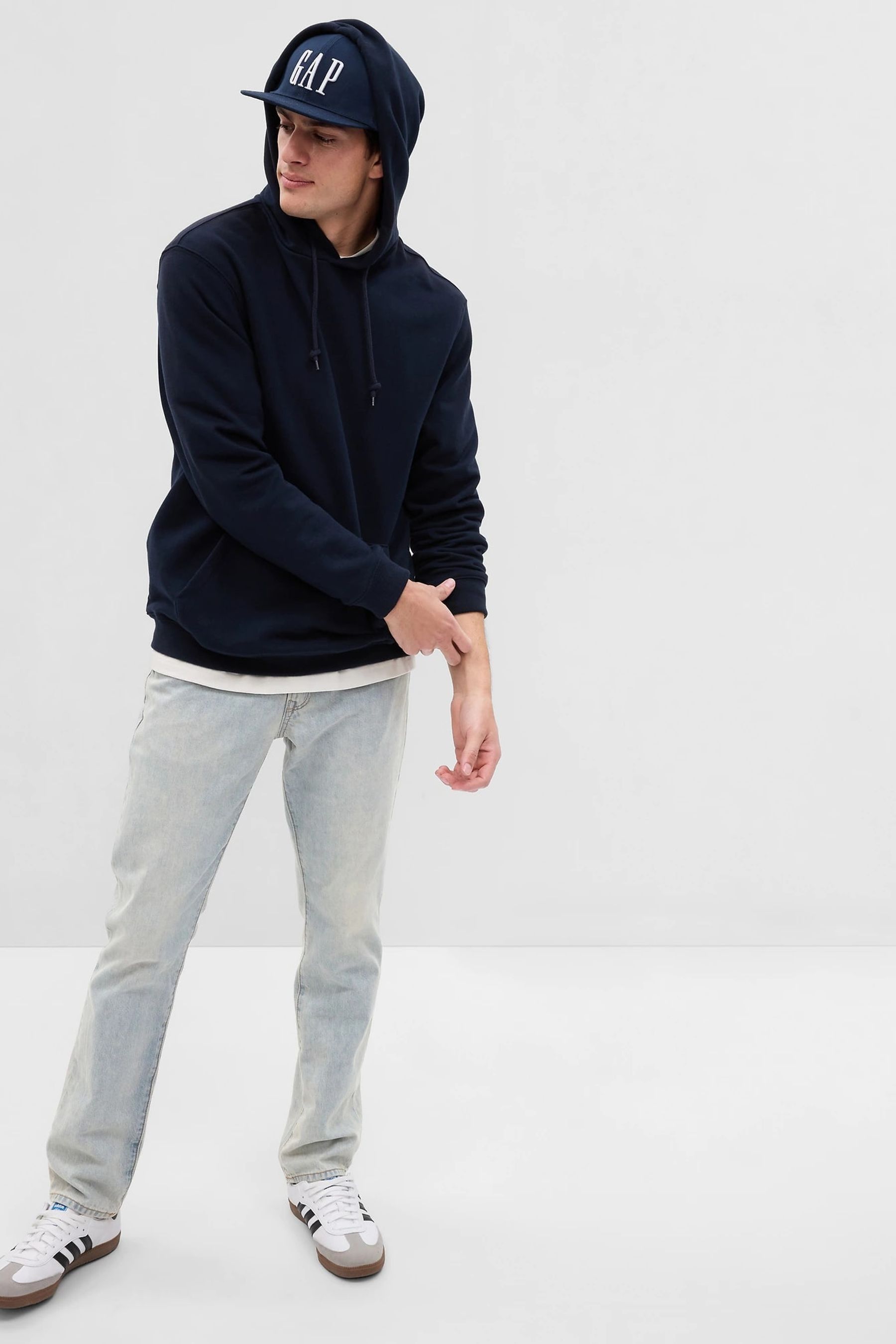 Buy Light Wash Blue Mid Rise Slim Jeans from the Gap online shop