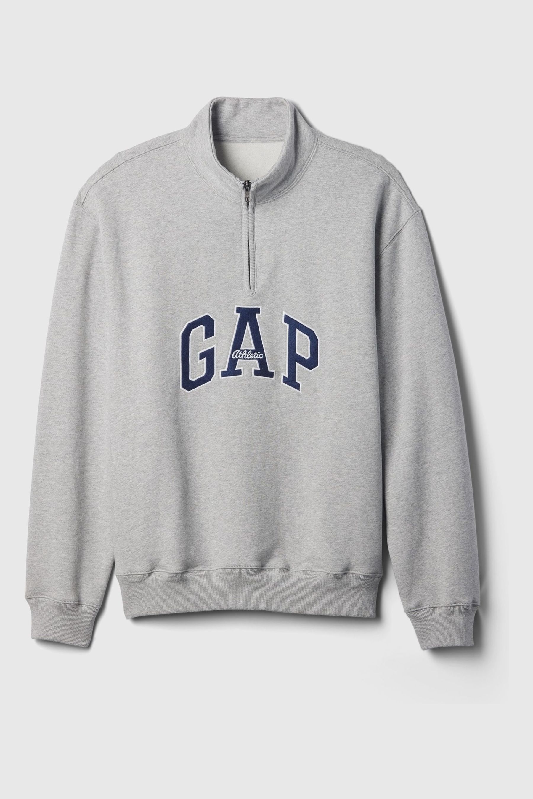 Buy Grey Heavyweight Arch Logo Pullover from the Gap online shop