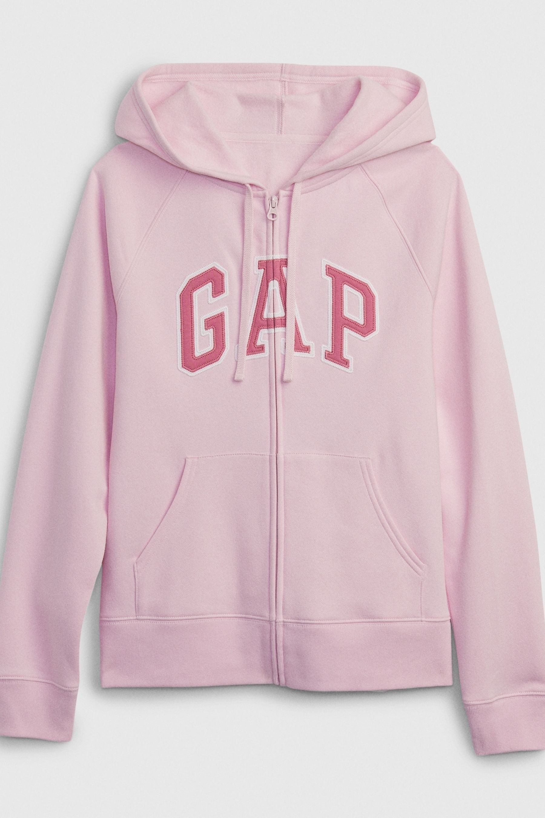 Buy Pink Logo Zip Up Hoodie from the Gap online shop