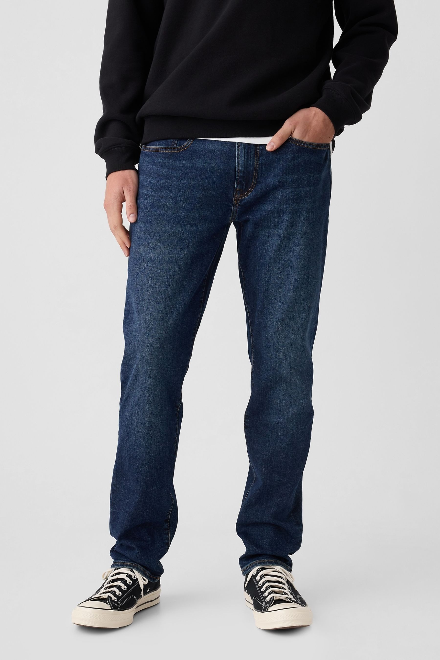 Buy Dark Indigo Blue Stretch Slim GapFlex Jeans from the Gap online shop
