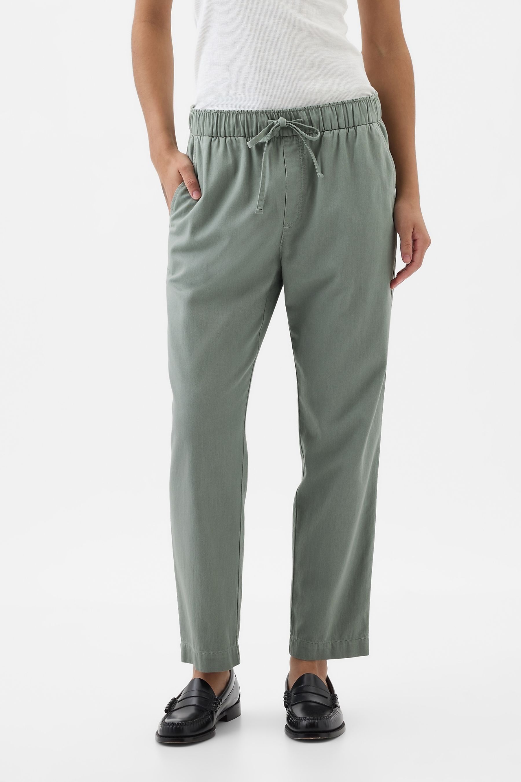 Buy Gap Mid Rise Easy Twill Trousers from the Gap online shop