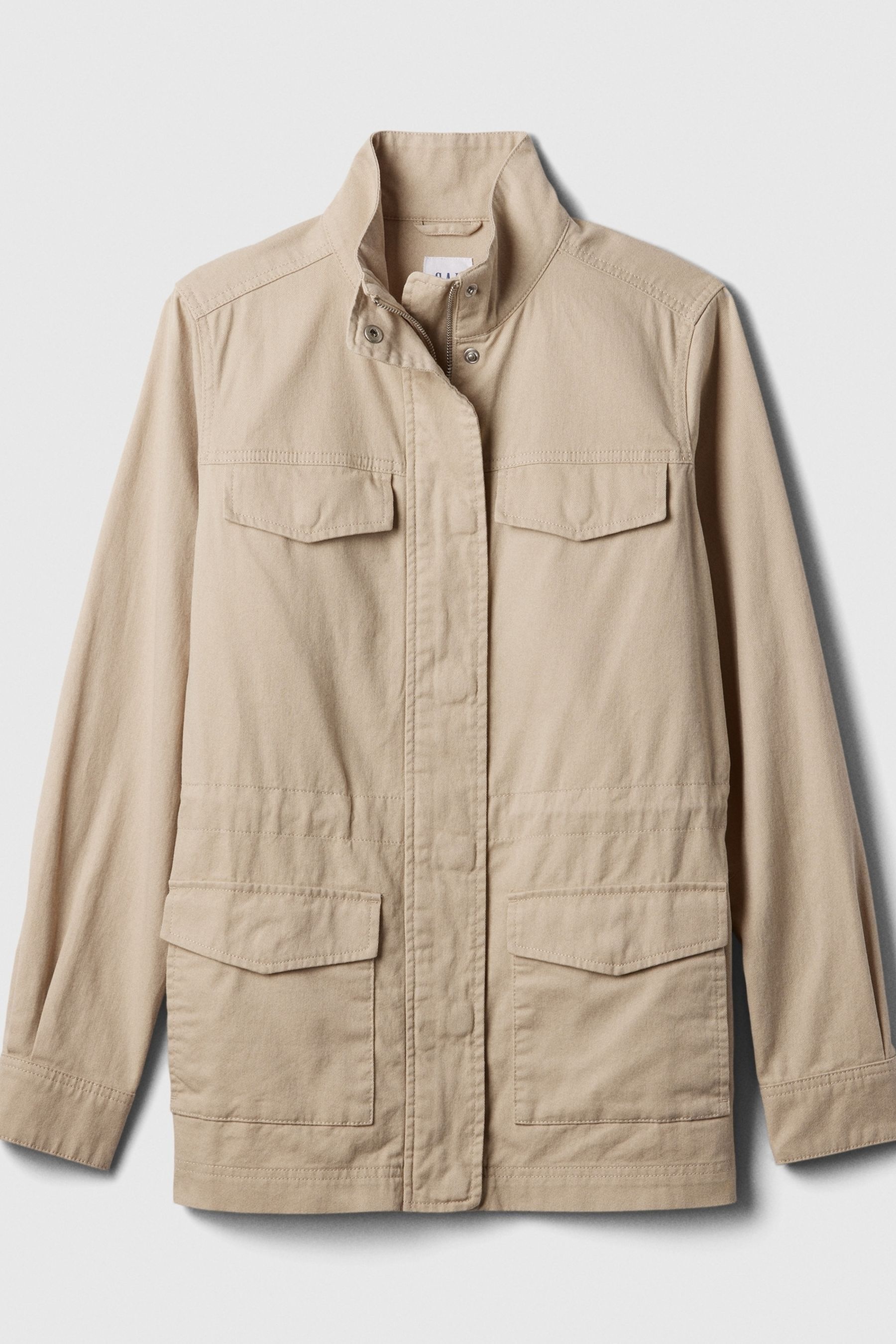 Buy Natural Zip Up Utility Jacket from the Gap online shop