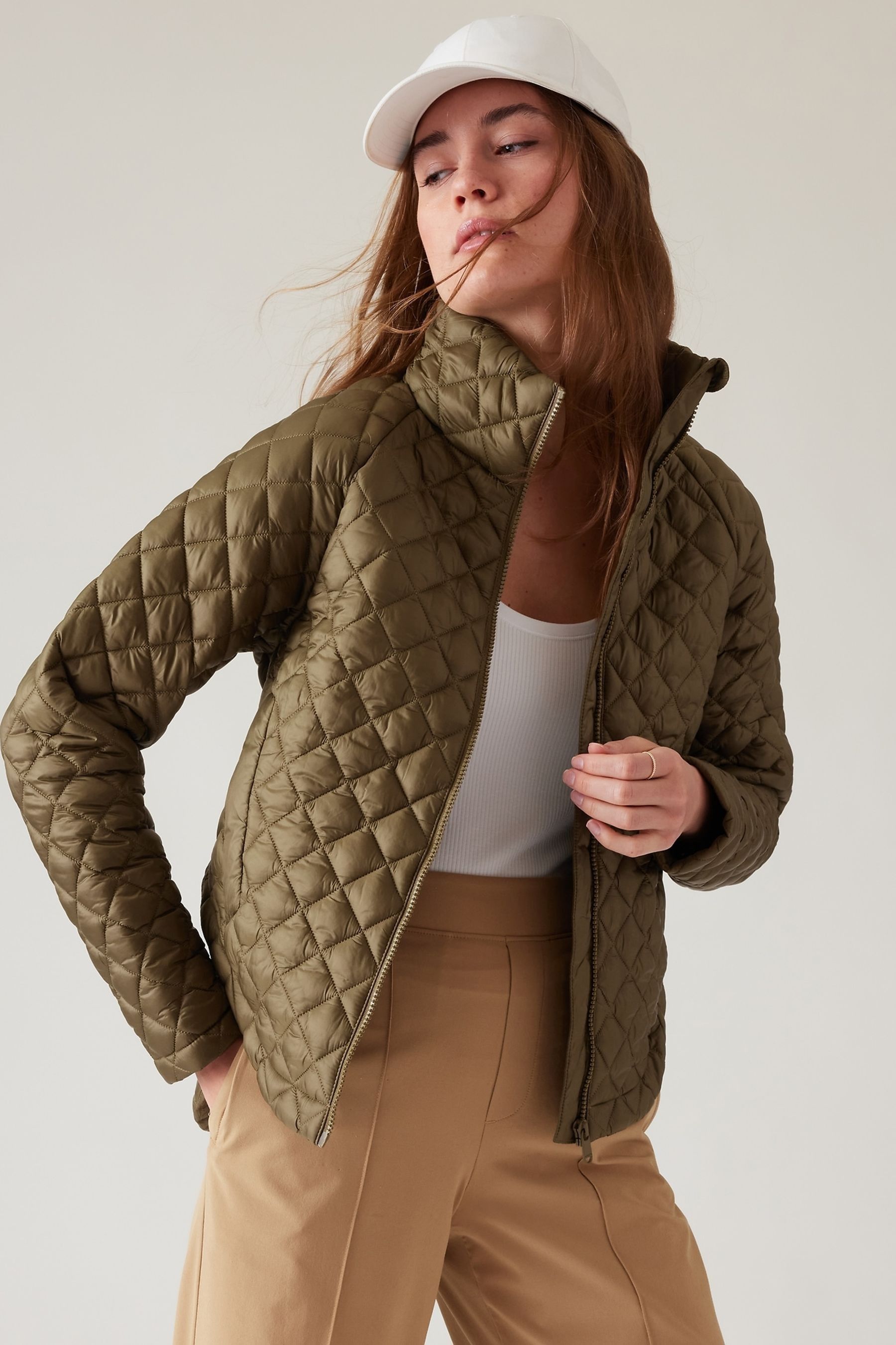 Buy Athleta Green Whisper Featherless Jacket from the Gap online shop