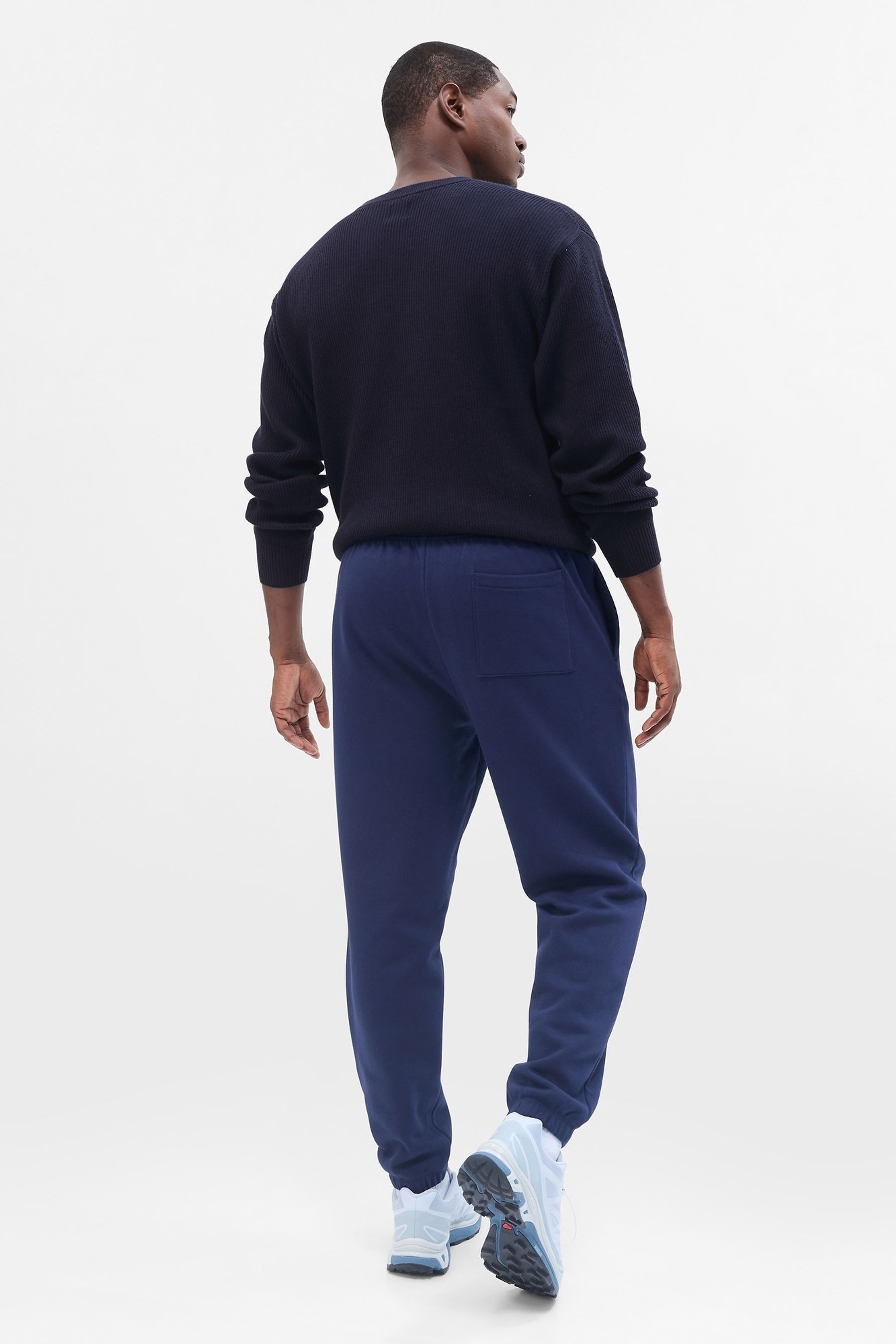 Buy Blue Oversized Ribbed Crew Neck Jumper from the Gap online shop