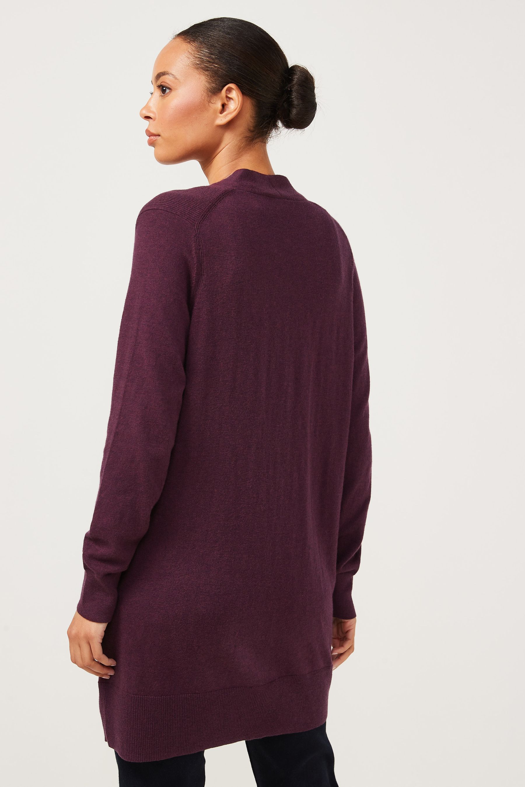 Buy Red Long Open-Front Cardigan from the Gap online shop