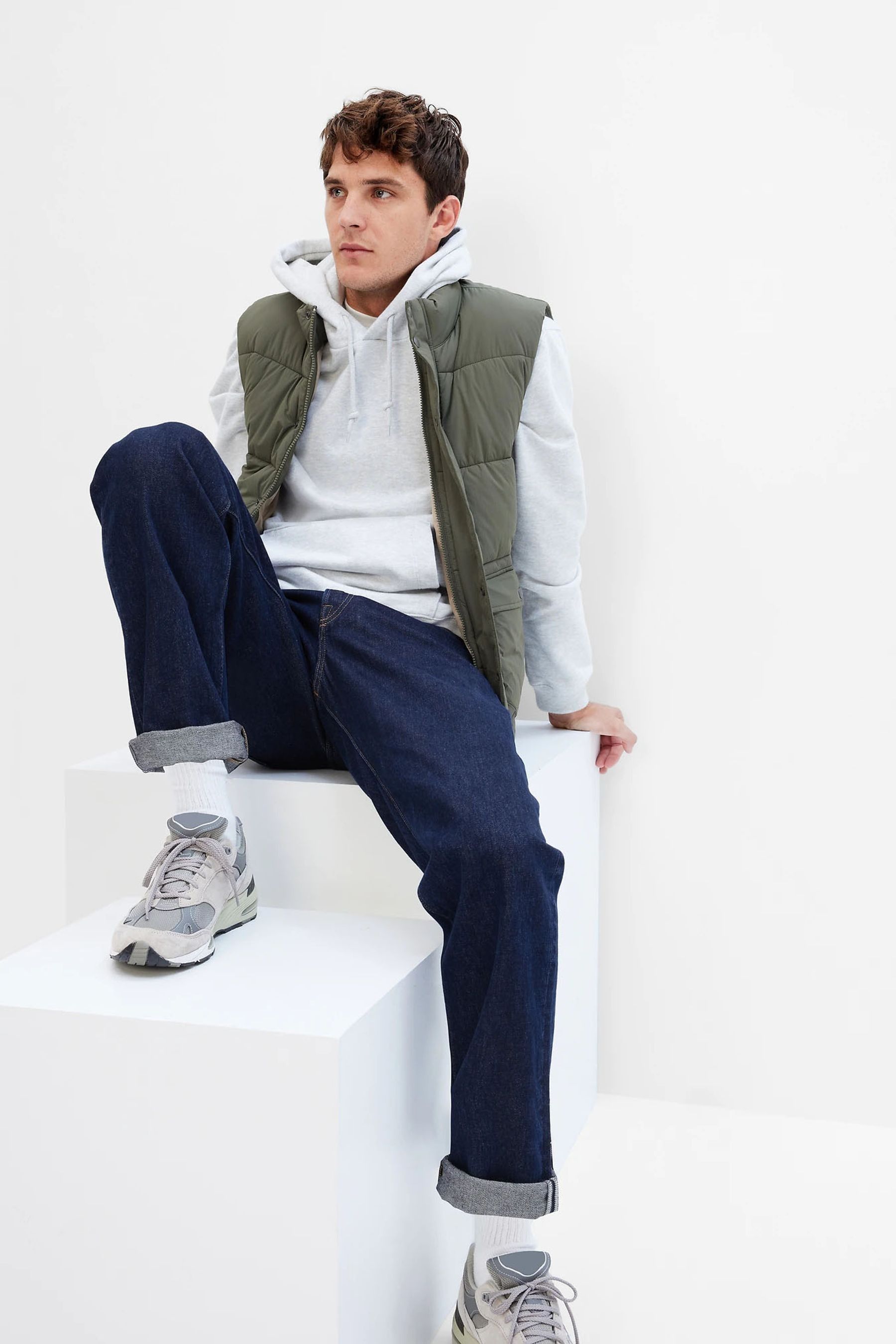 Buy Dark Wash Blue 90s Original Straight Jeans from the Gap online shop