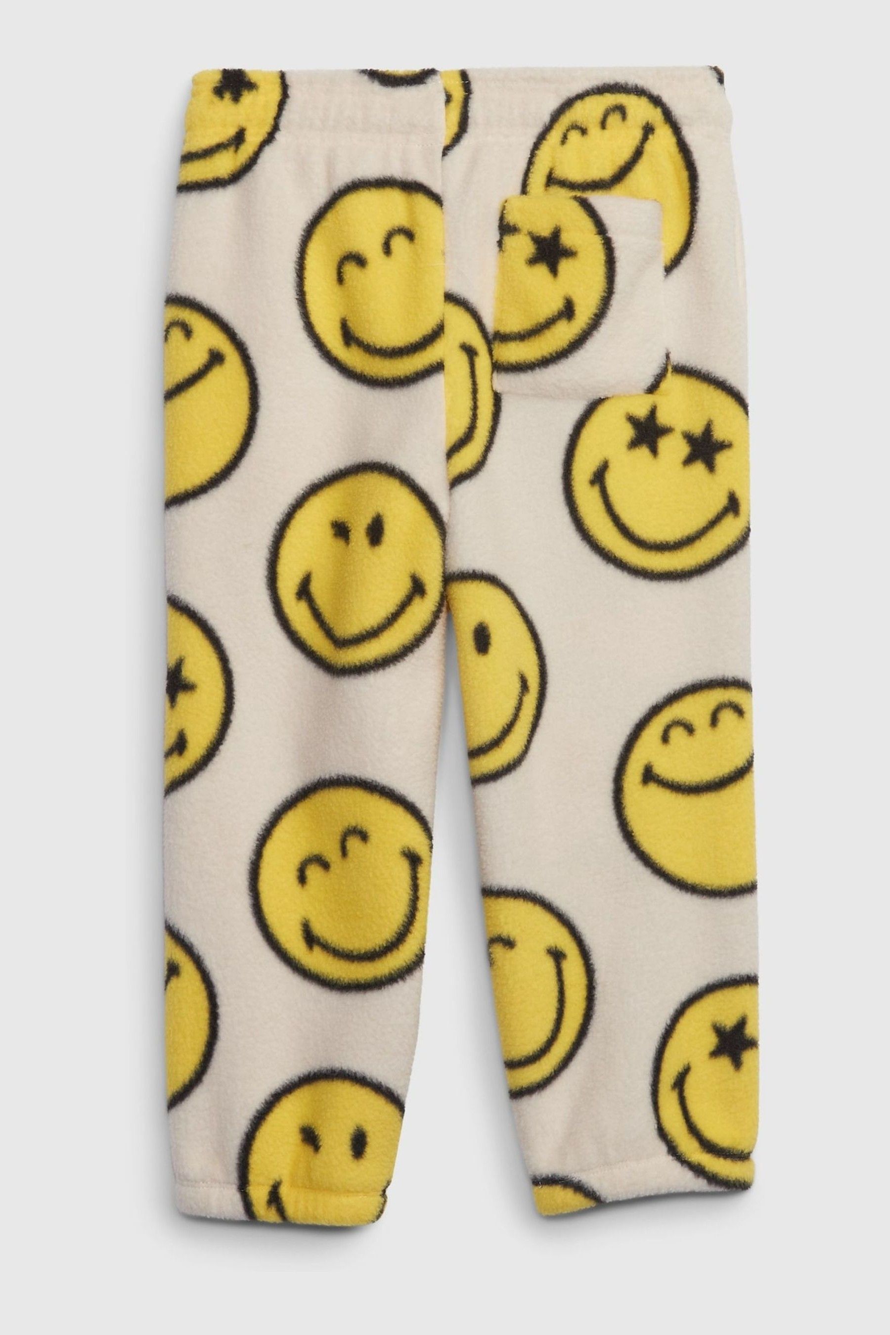 Buy Smiley Fleece Joggers from the Gap online shop