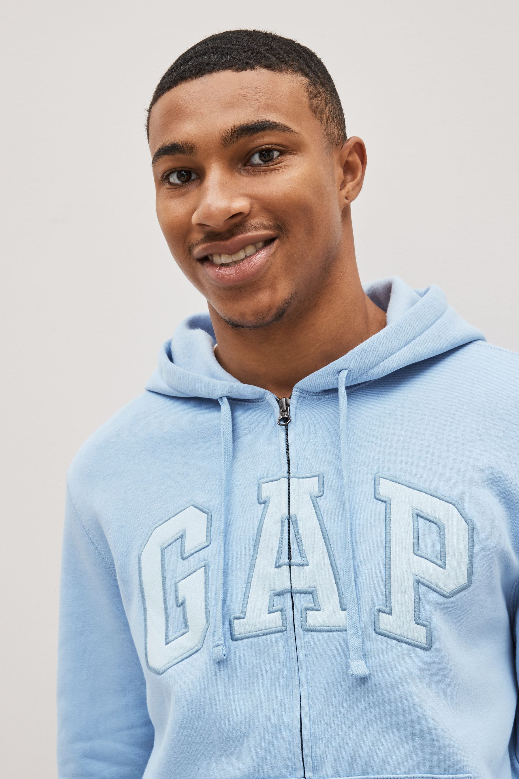 Buy Gap Logo Zip Up Hoodie from the Gap online shop
