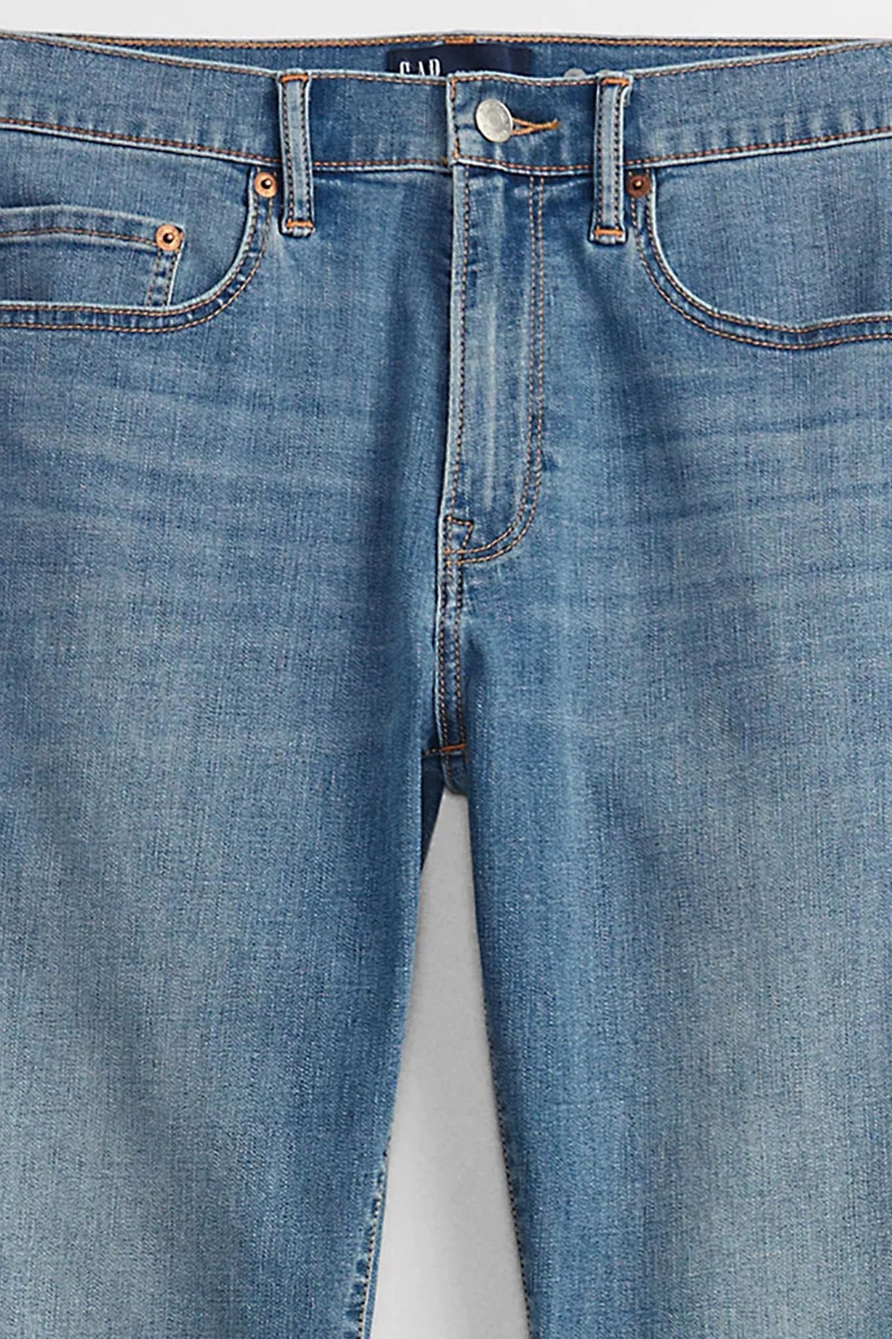 Buy Mid Wash Blue Soft Wear Slim Jeans from the Gap online shop