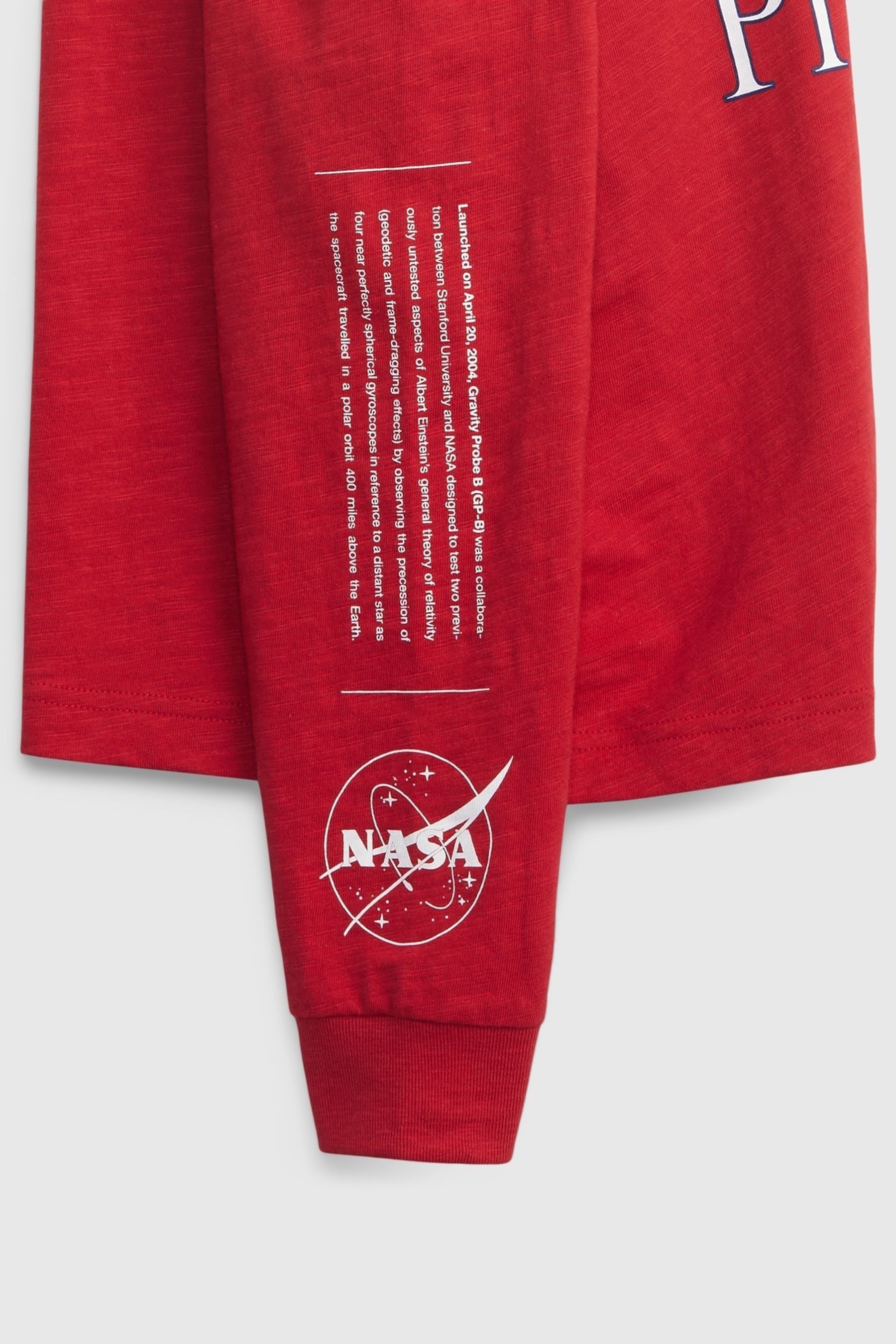 Buy Red NASA Long Sleeve T-Shirt from the Gap online shop
