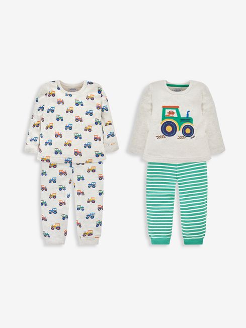 Buy Natural Boys' 2-Pack Tractor Jersey Pyjamas from the JoJo Maman ...
