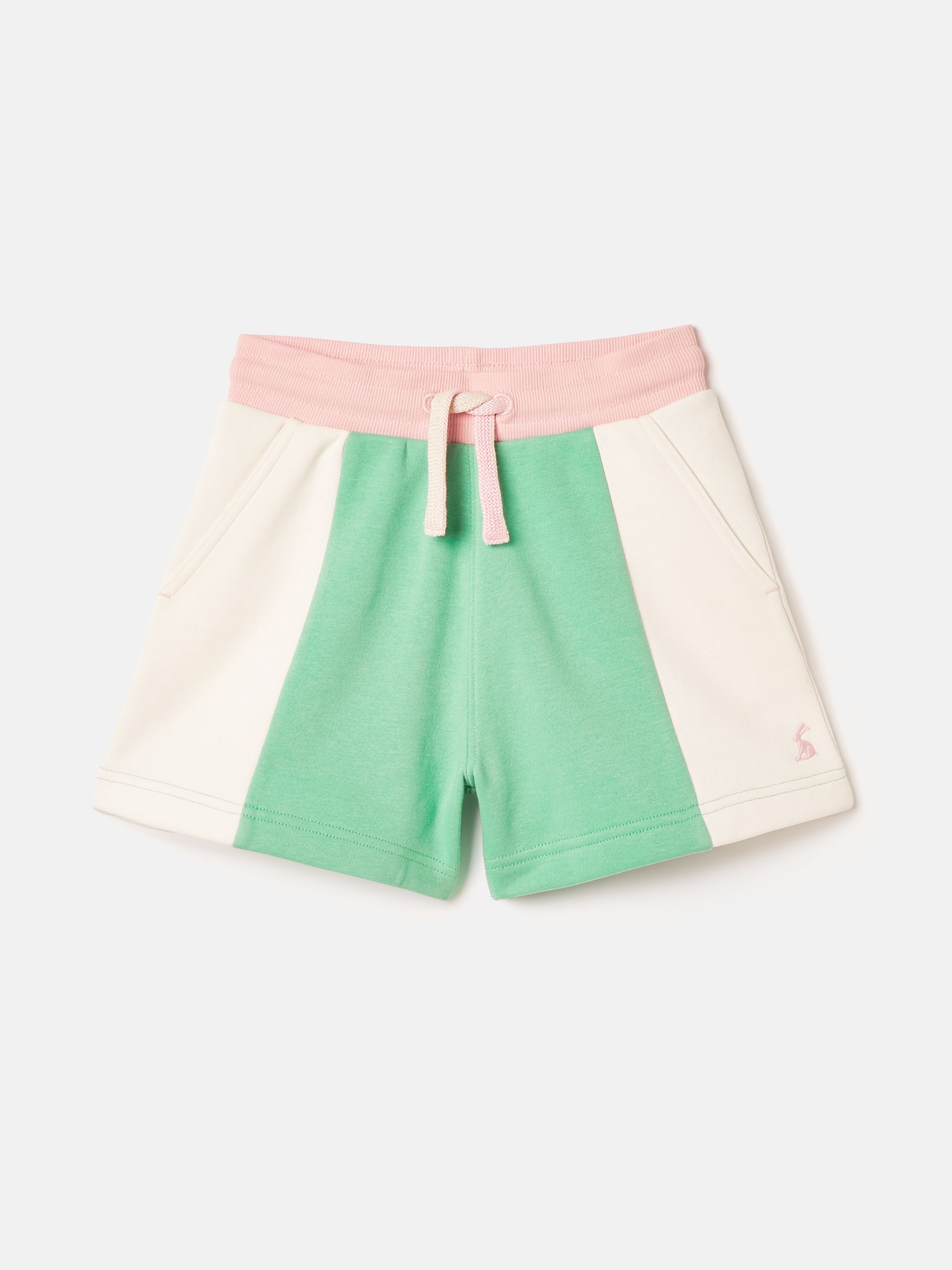 Pippa Green Colour Block Jersey Shorts | Joules