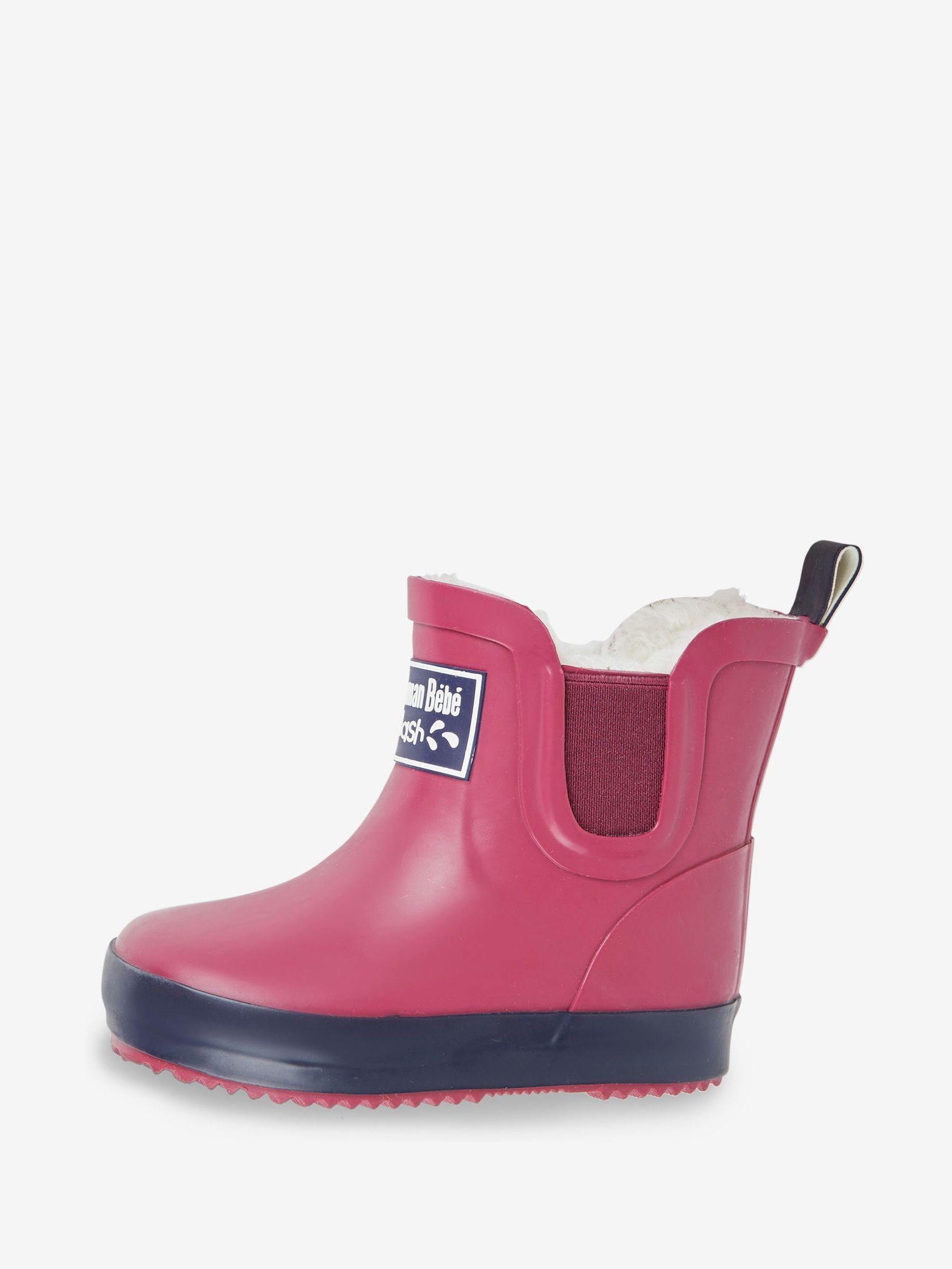 Berry Pink Cosy Lined Ankle Wellies | JoJo Maman Bébé