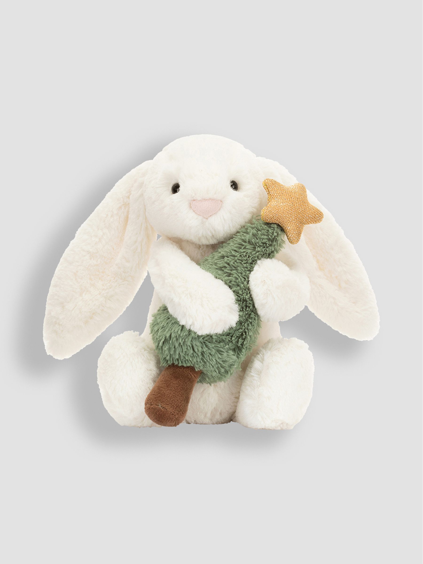 Jellycat Bashful Bunny with Christmas Tree | JoJo Maman Bébé