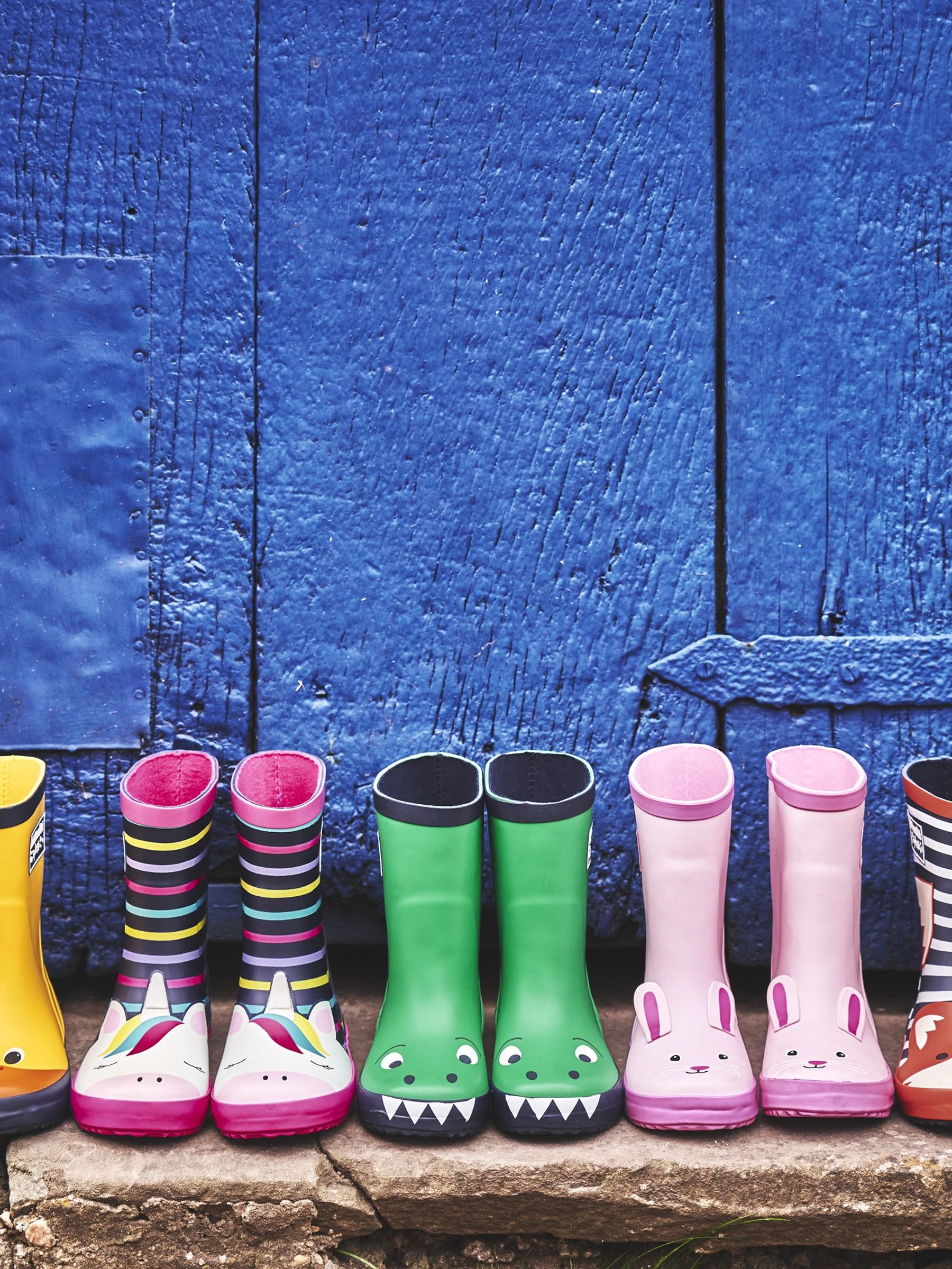 Pink Bunny Printed Lined Wellies | JoJo Maman Bébé