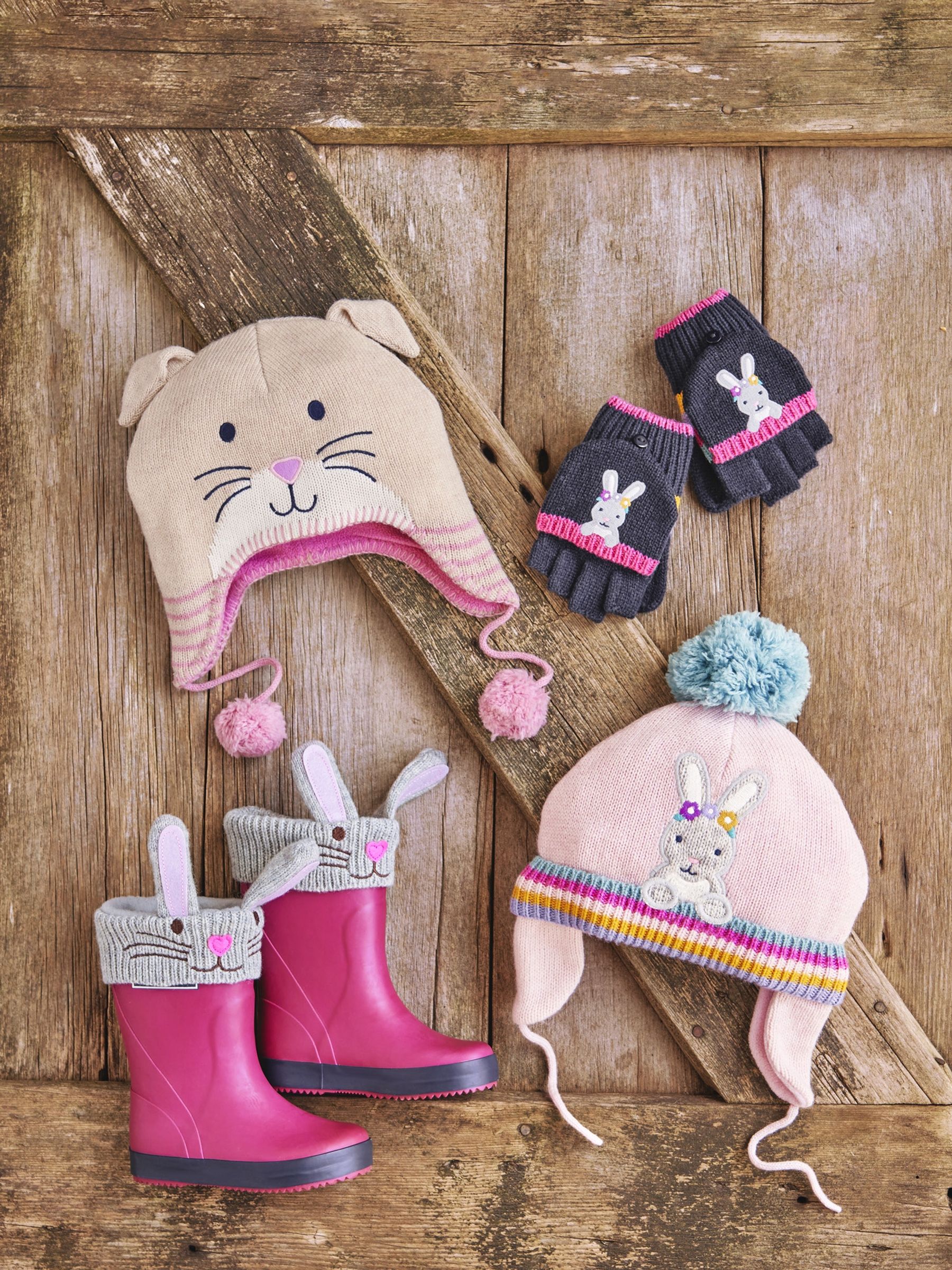 Grey Bunny Bunny Welly Liners | JoJo Maman Bébé