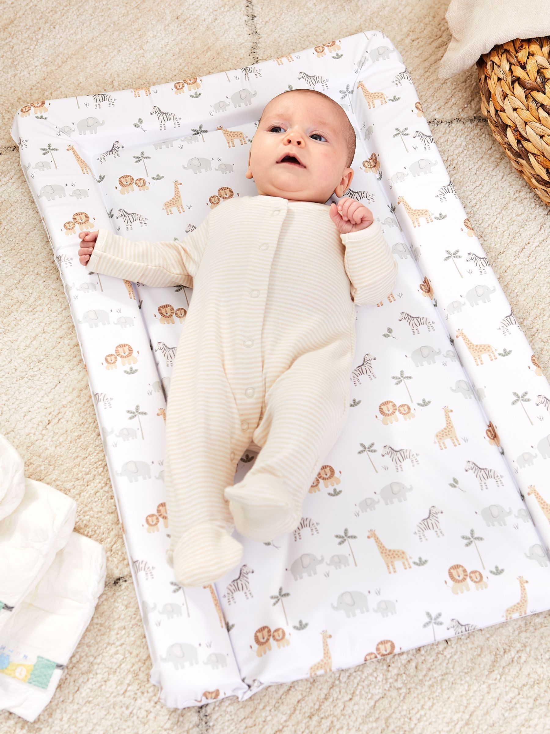 Cream/White Changing Matt | JoJo Maman Bébé