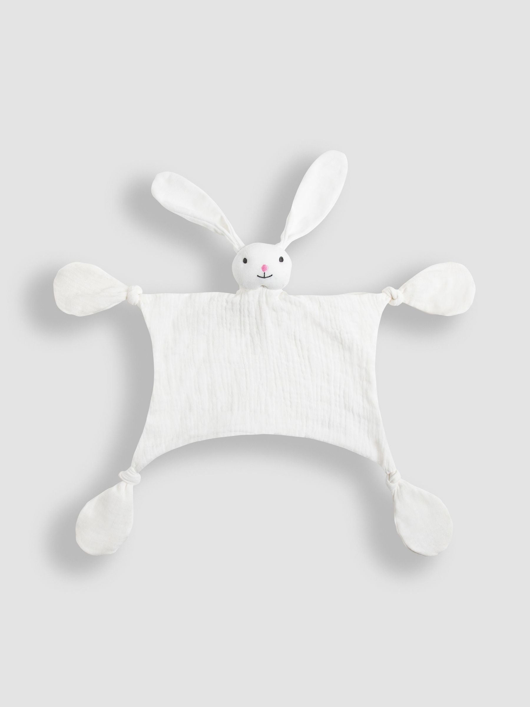 White Bunny Muslin Comforter | JoJo Maman Bébé