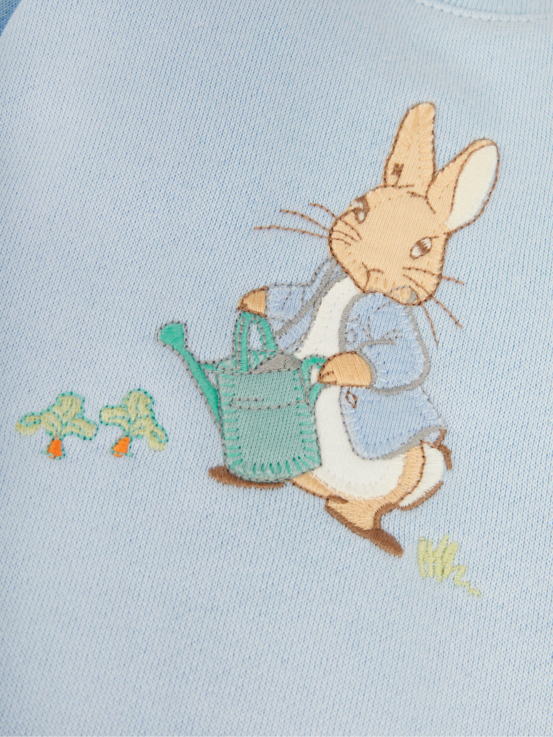 Blue Peter Rabbit Appliqué Sweatshirt & Trousers Baby Set | JoJo Maman Bébé