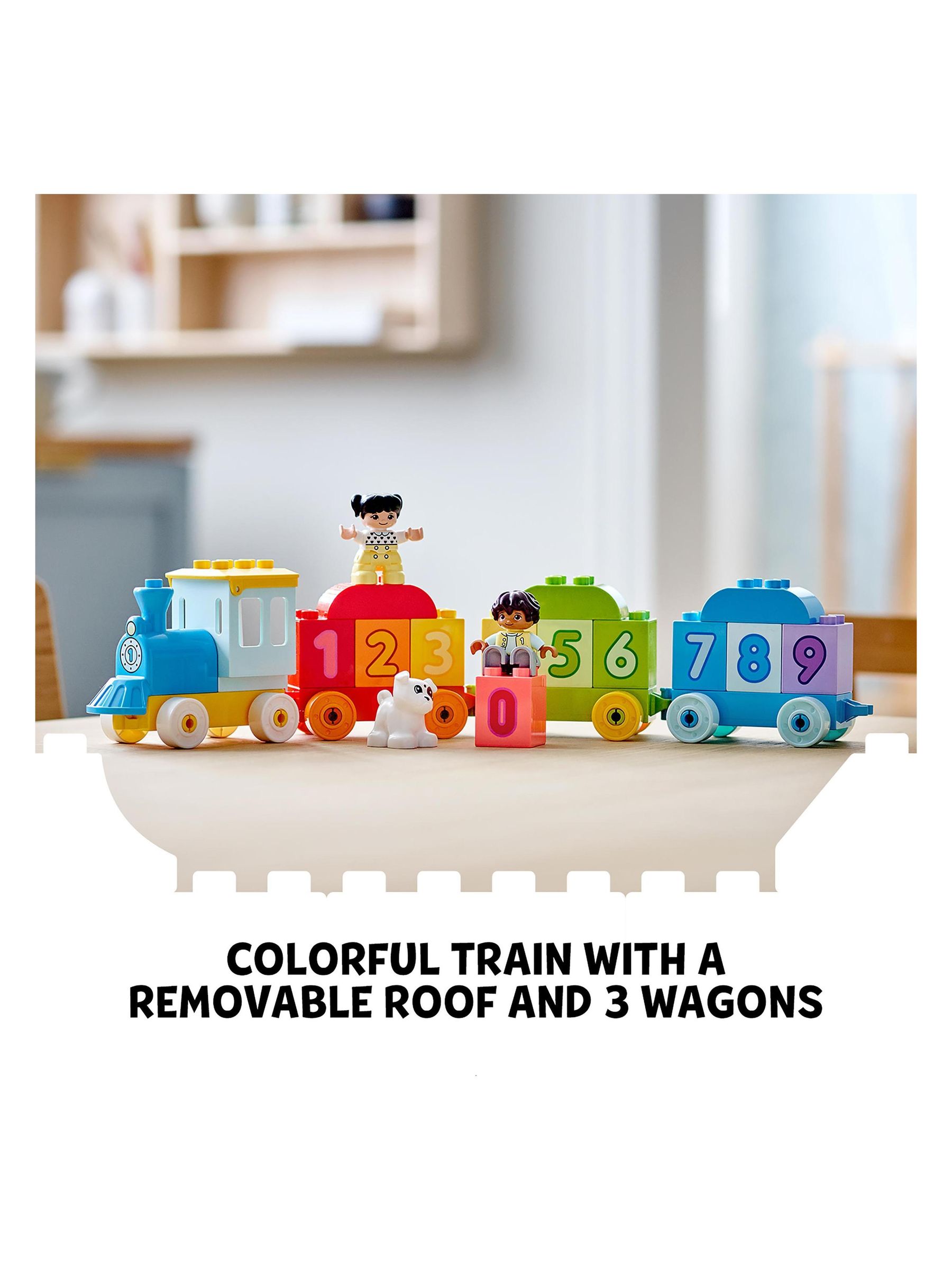 LEGO Multi DUPLO My First Number Train Toy for Toddlers | JoJo Maman Bébé