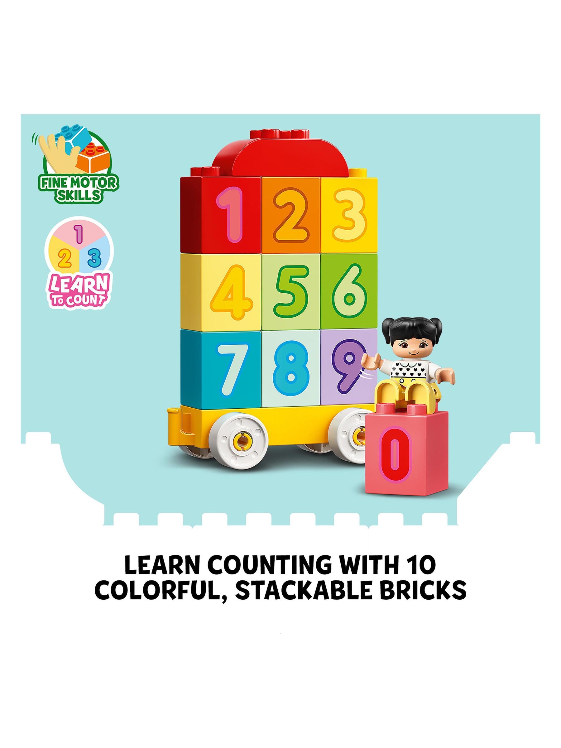 LEGO Multi DUPLO My First Number Train Toy for Toddlers | JoJo Maman Bébé