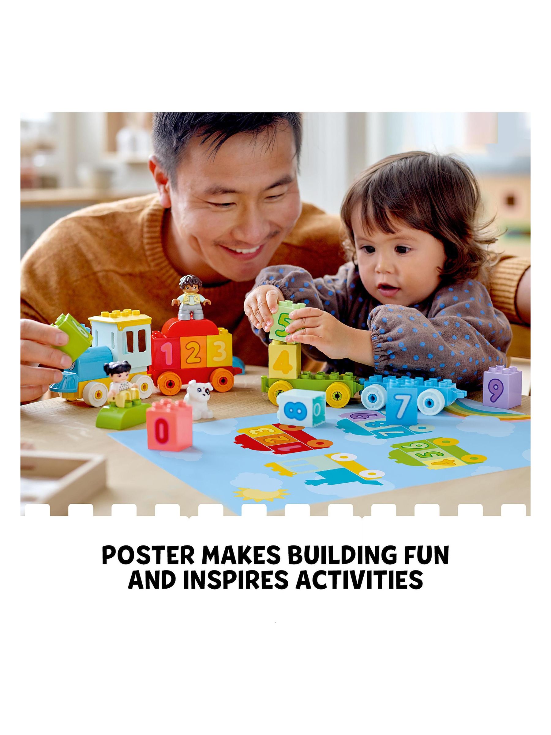 LEGO Multi DUPLO My First Number Train Toy for Toddlers | JoJo Maman Bébé