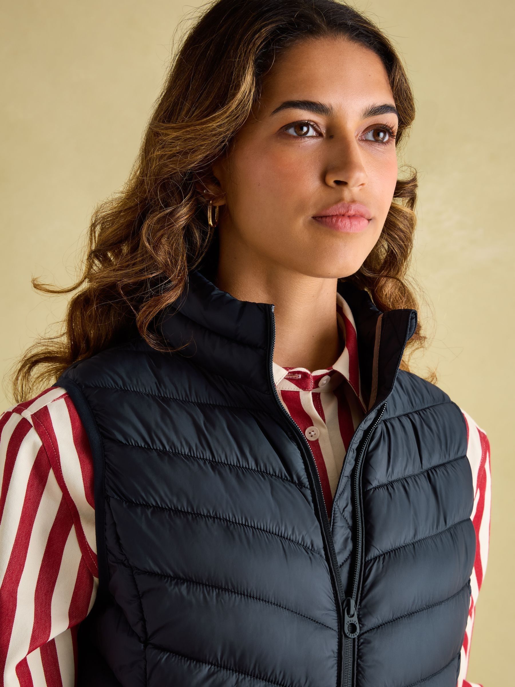 Kenley Navy Showerproof Padded Gilet | Joules