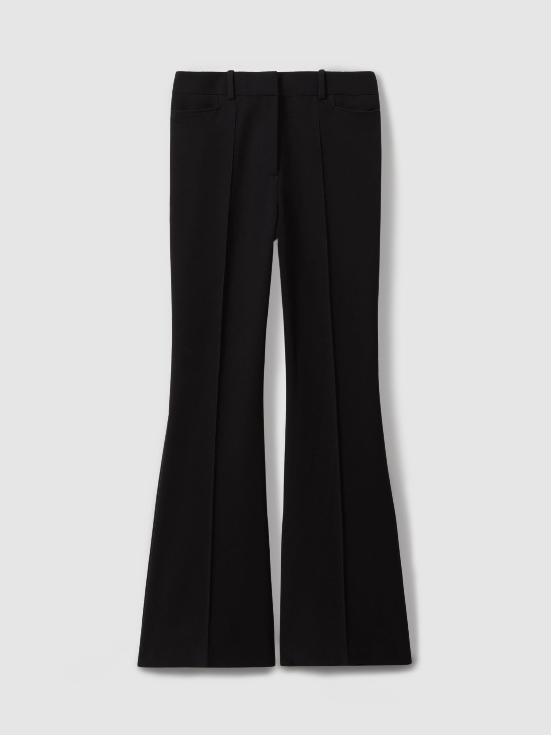 Reiss Petite Flared Suit Trousers in Black | REISS
