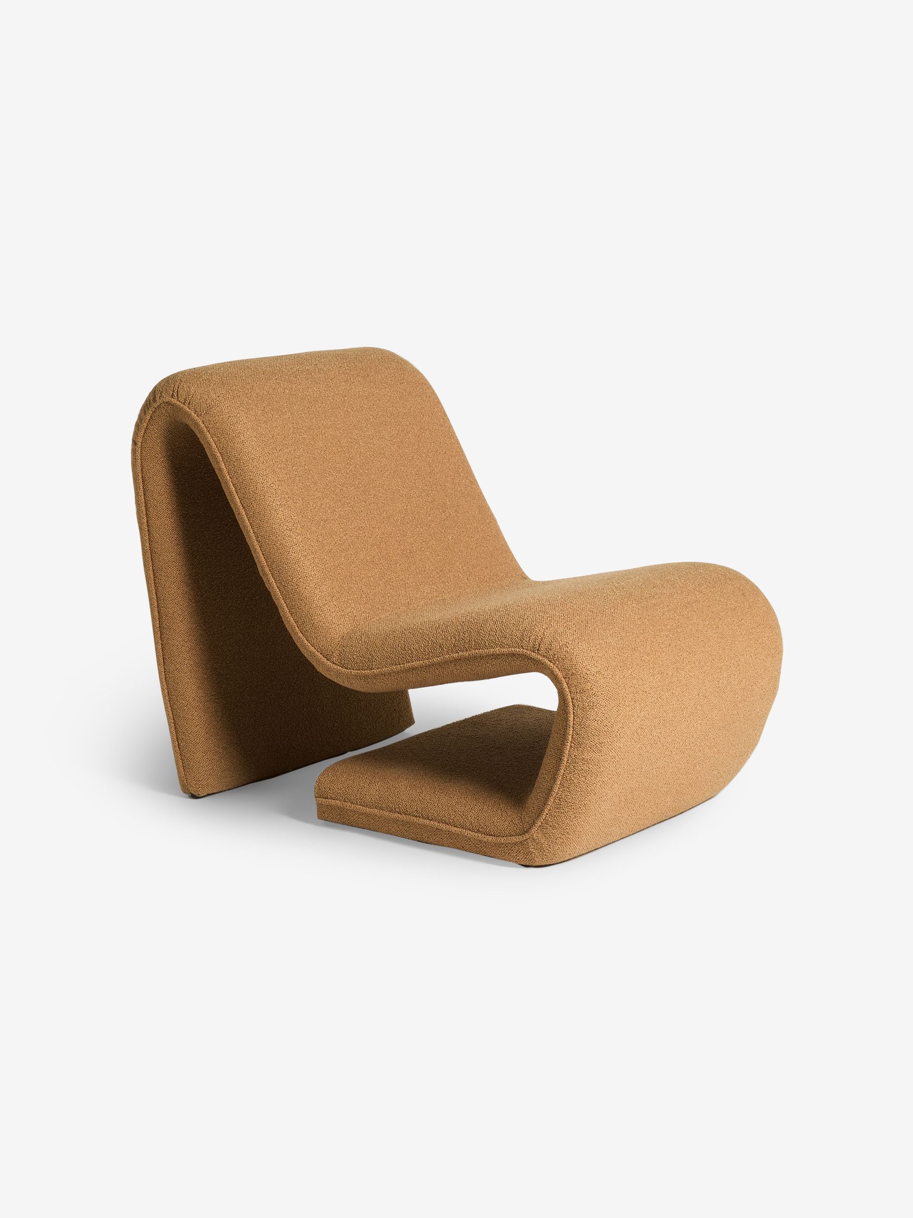 Wexler Chair in Caramel Natural Pax Boucle | Made