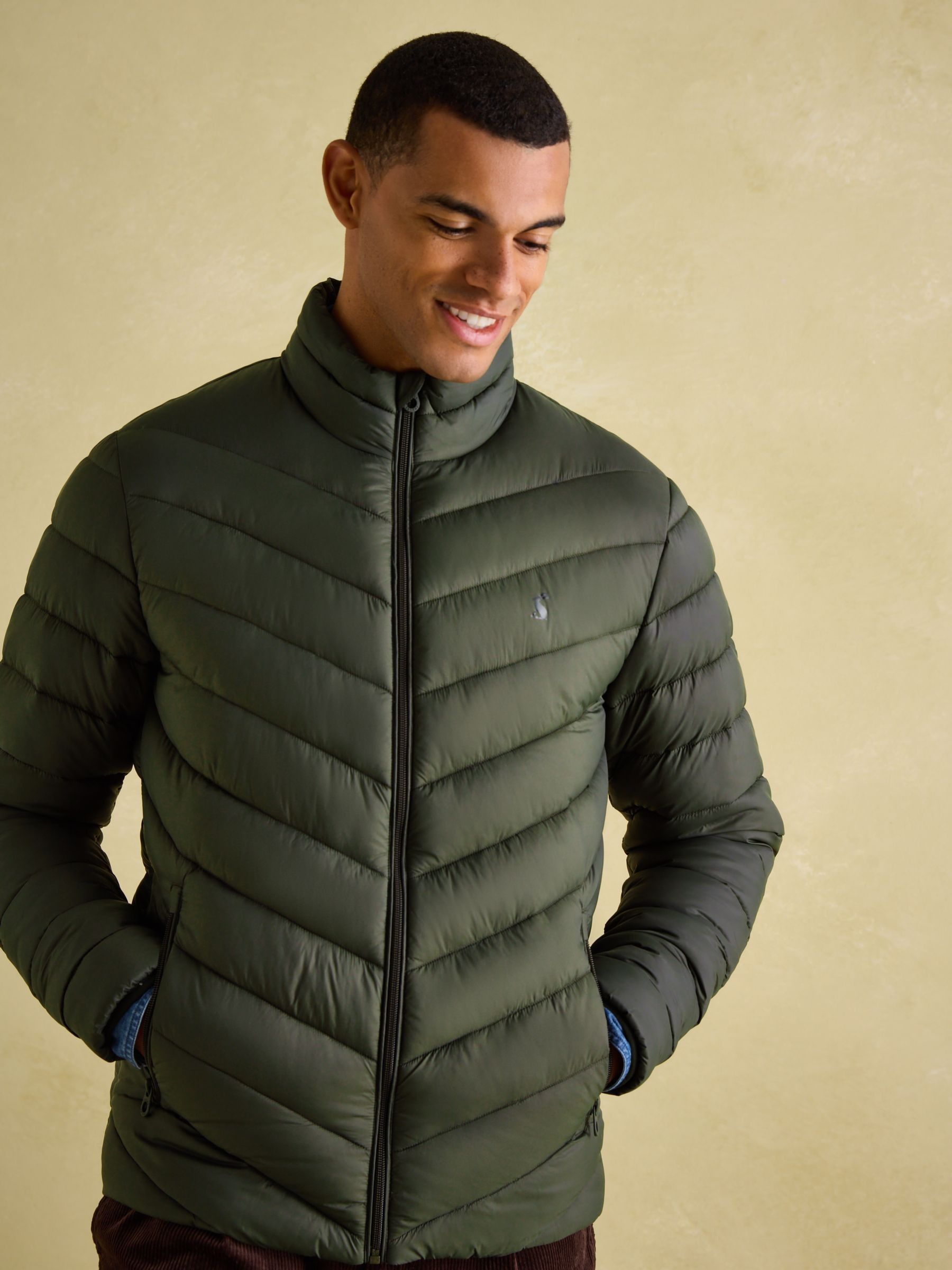 Garrett Green Showerproof Padded Jacket | Joules