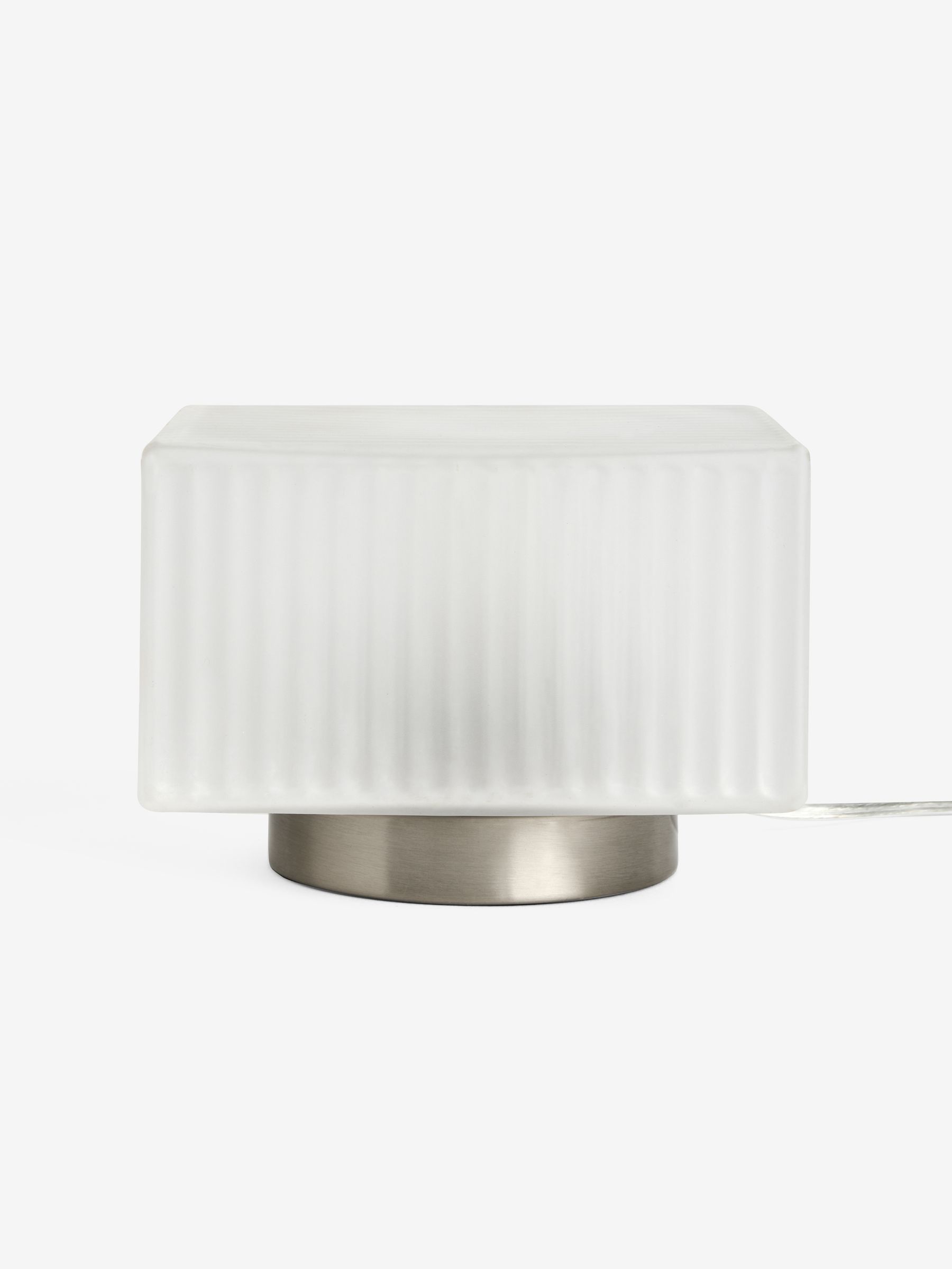 Alma Table Lamp in Silver/White | Made