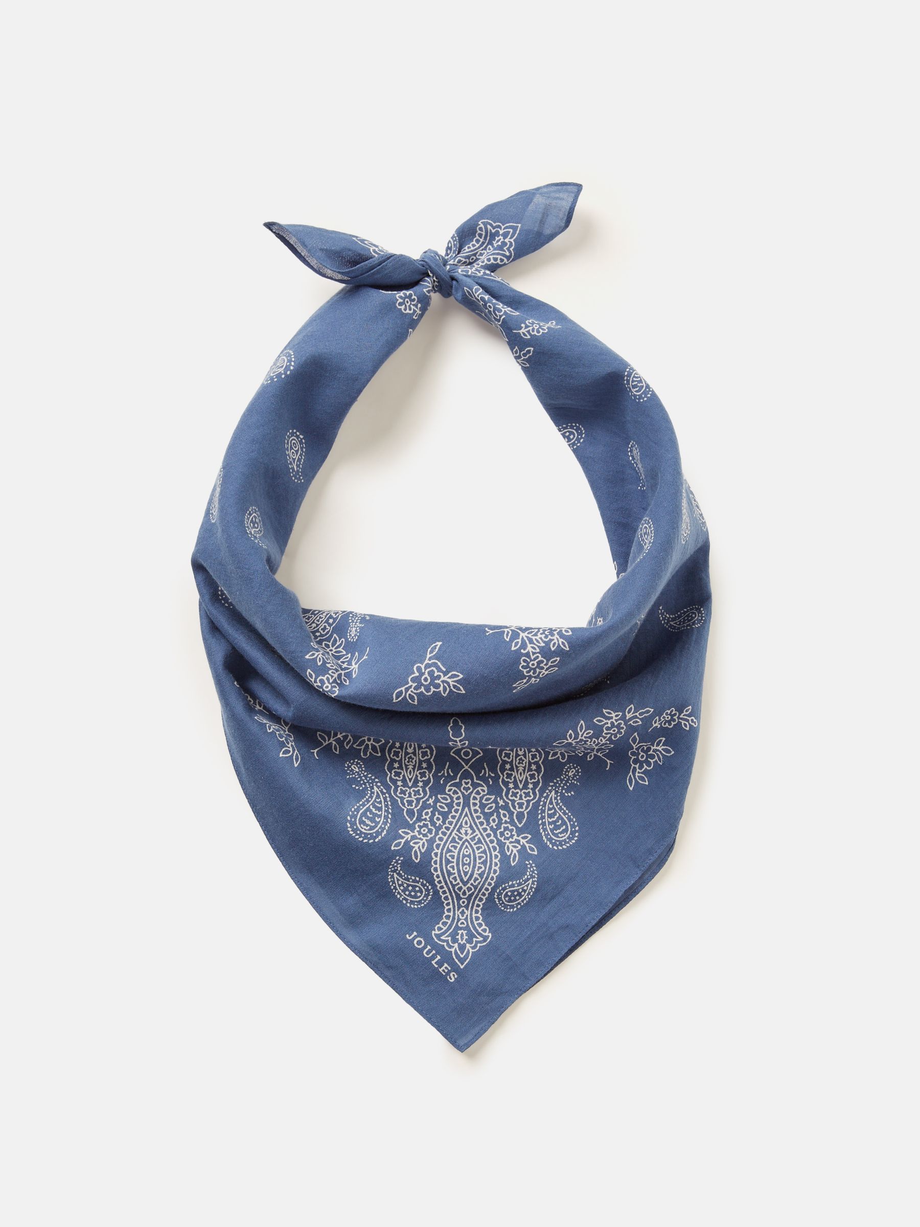 Dapper Blue Cotton Scarf | Joules