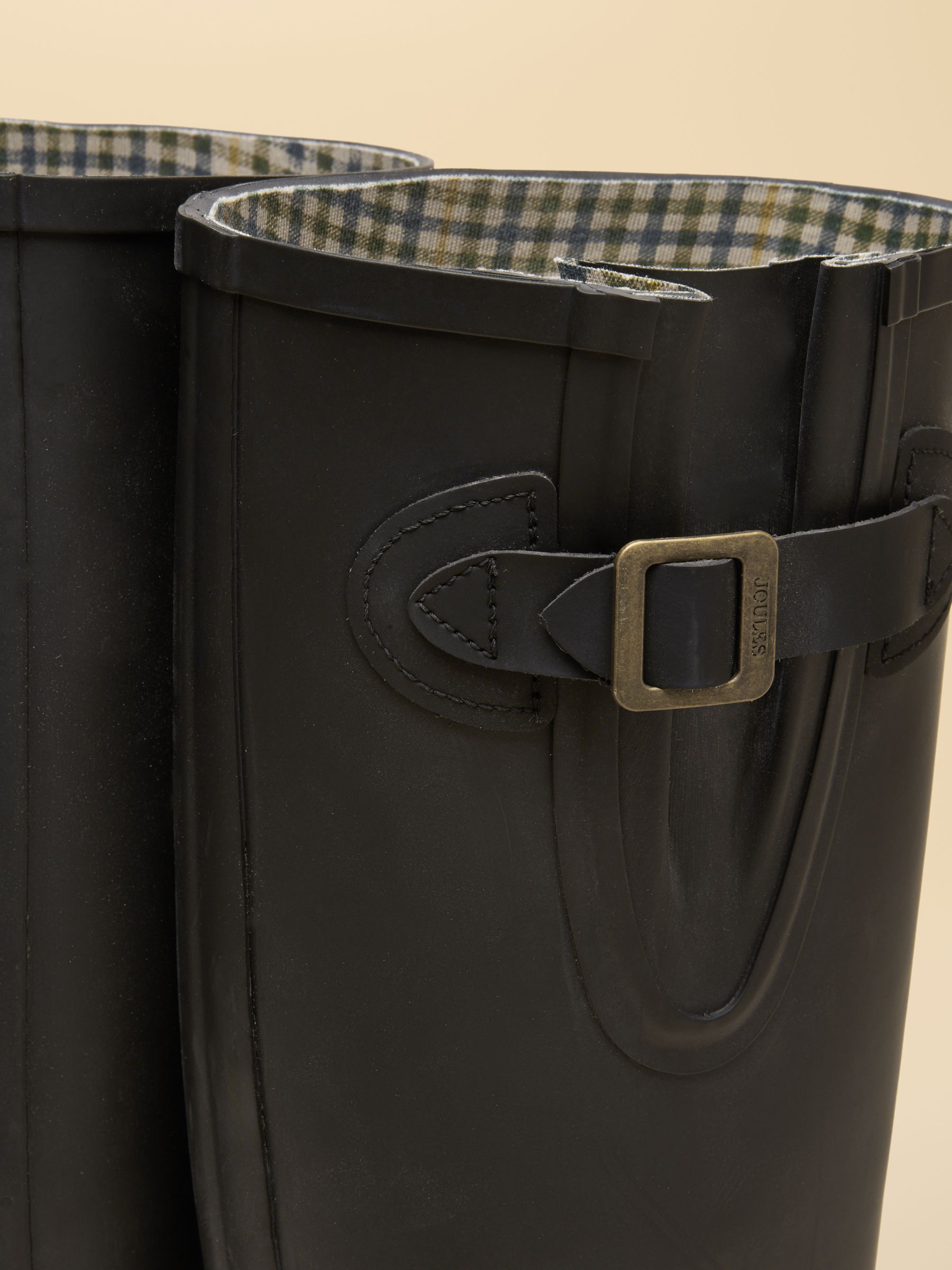 Houghton Black Adjustable Tall Wellies | Joules