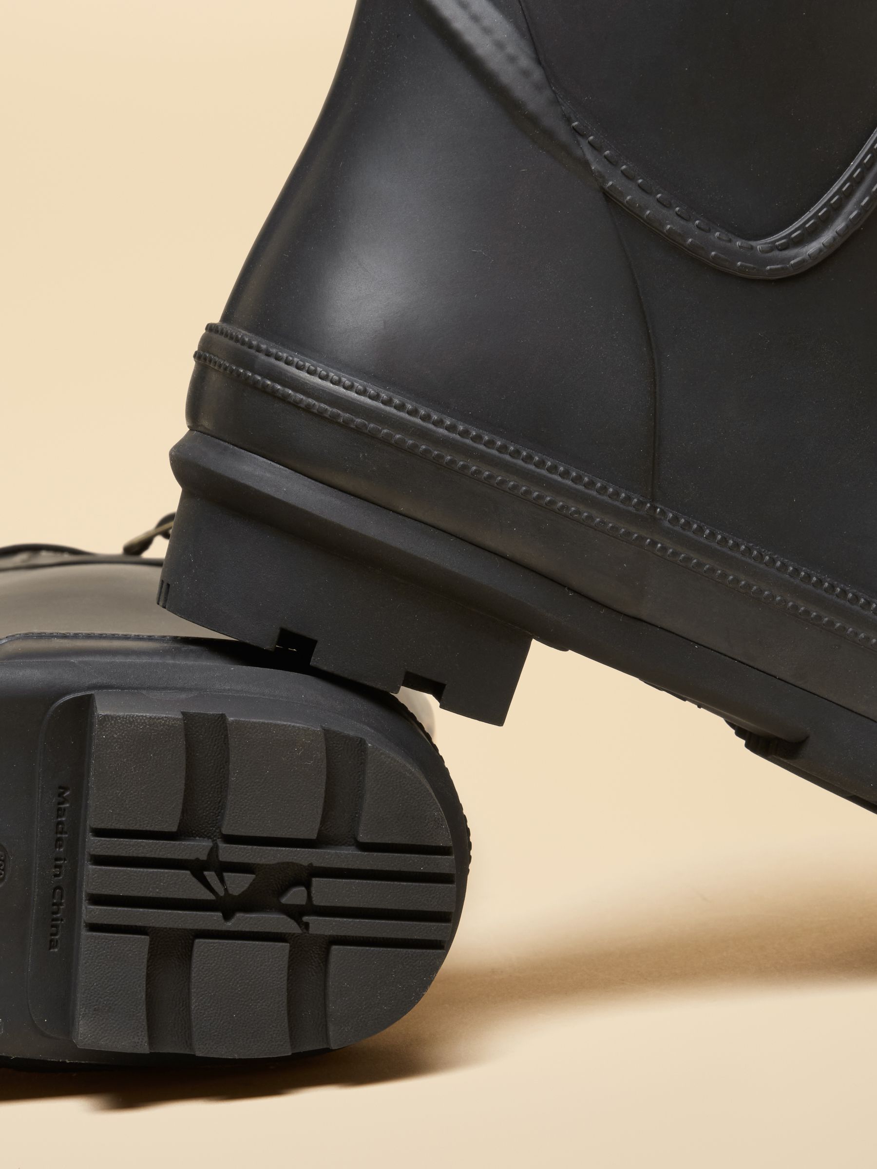 Houghton Black Adjustable Tall Wellies | Joules